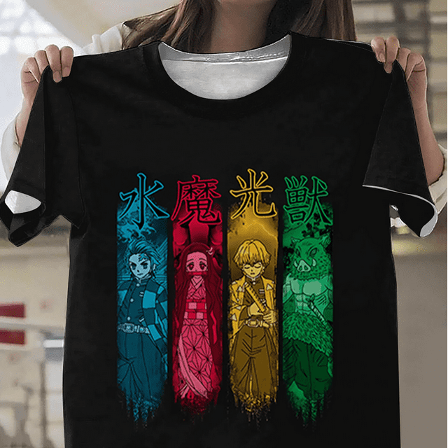 Demon Slayer Little Big Boys Girls Tee Shirt Fashion Anime Kamado ...