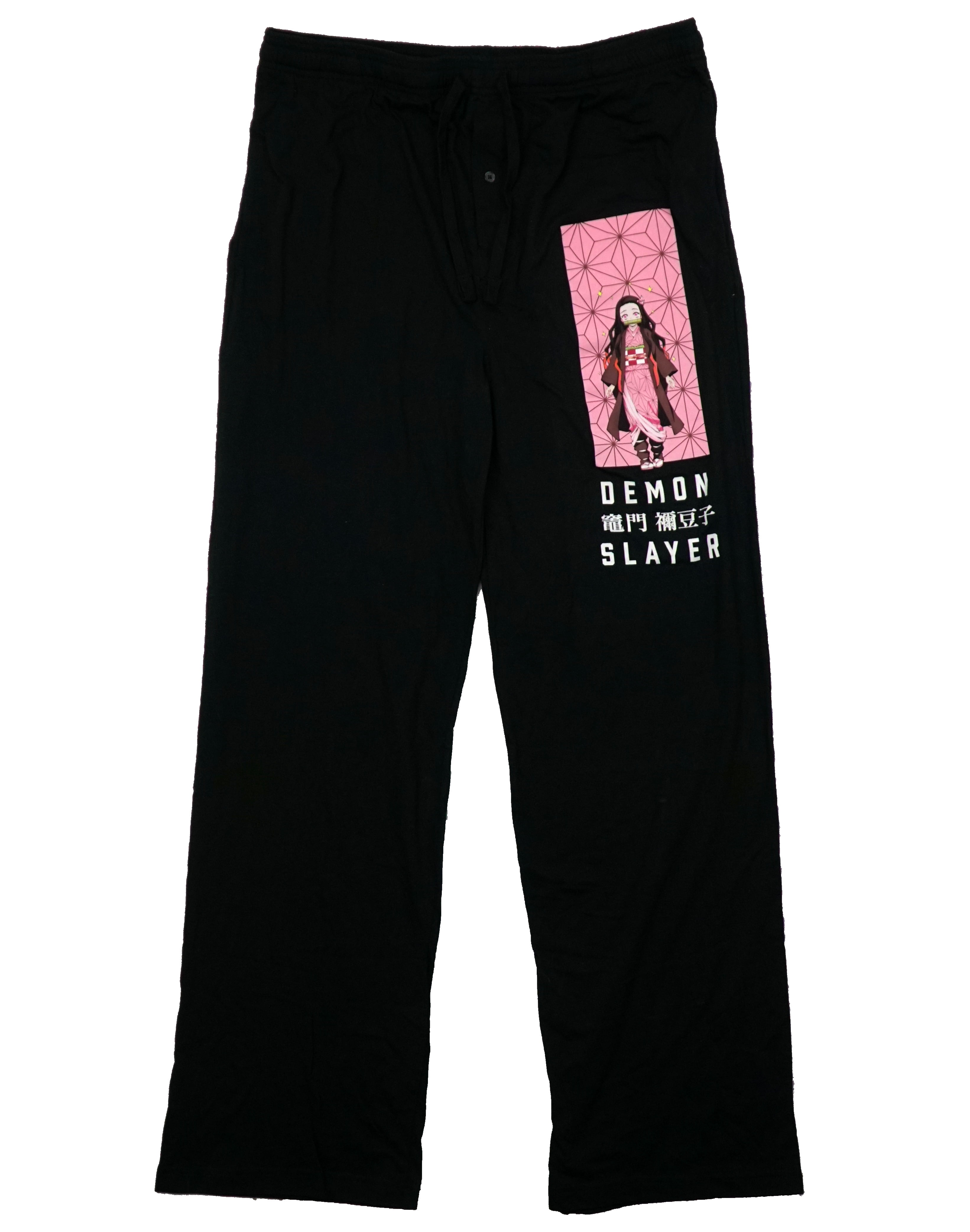 Demon Slayer Lounge Pajama Pants: Nezuko Pink Image Box (X-Large ...