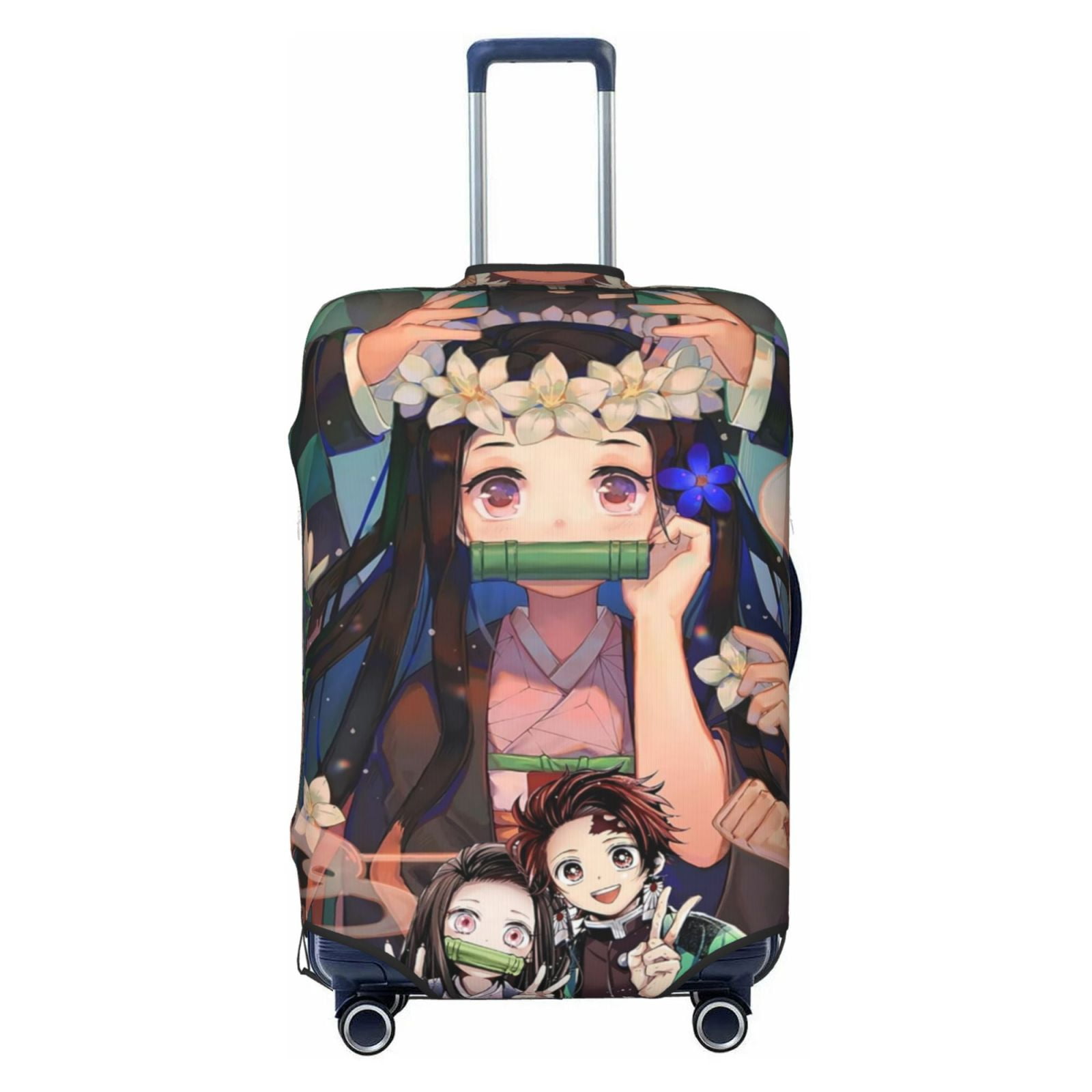 Demon Slayer Luggage Cover Washable Suitcase Cover Protector Fits 18-32 ...