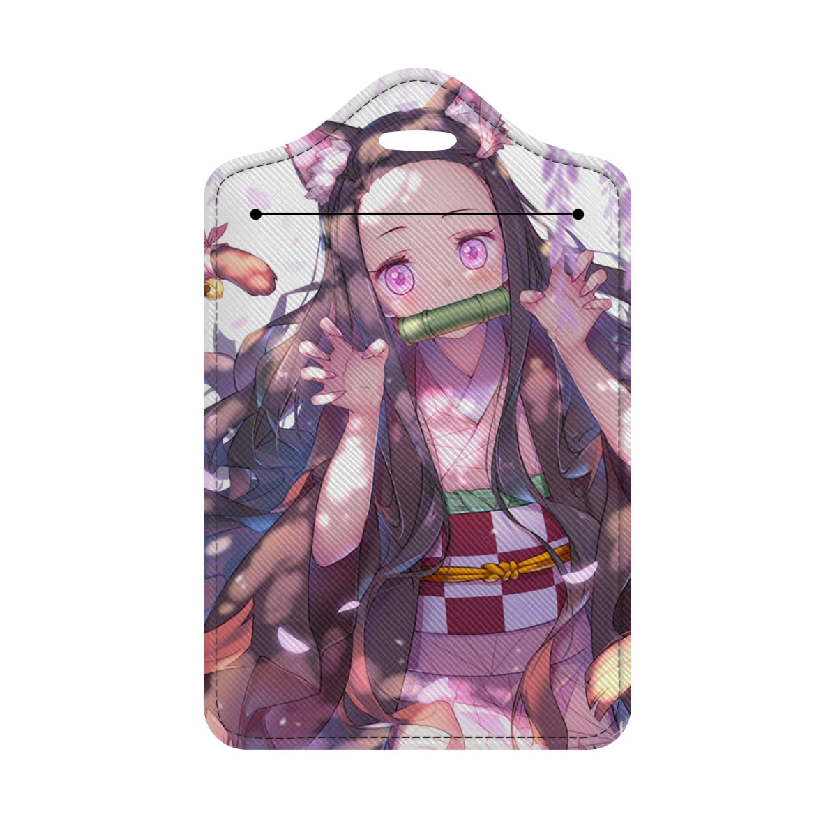 Demon Slayer Luggage Tags PU Leather with Privacy Cover Travel Cruise ...