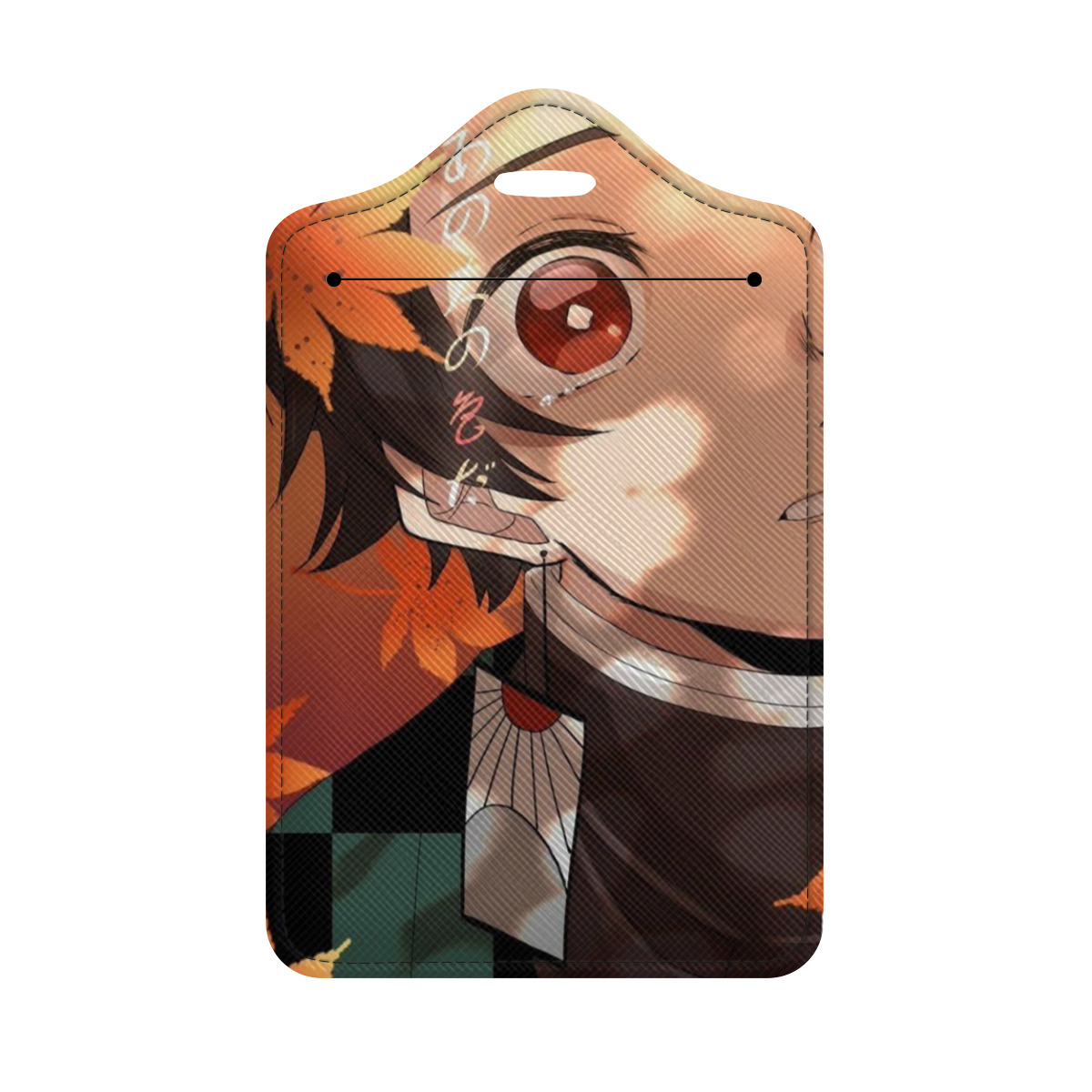 Demon Slayer Luggage Tags PU Leather with Privacy Cover Travel Cruise ...