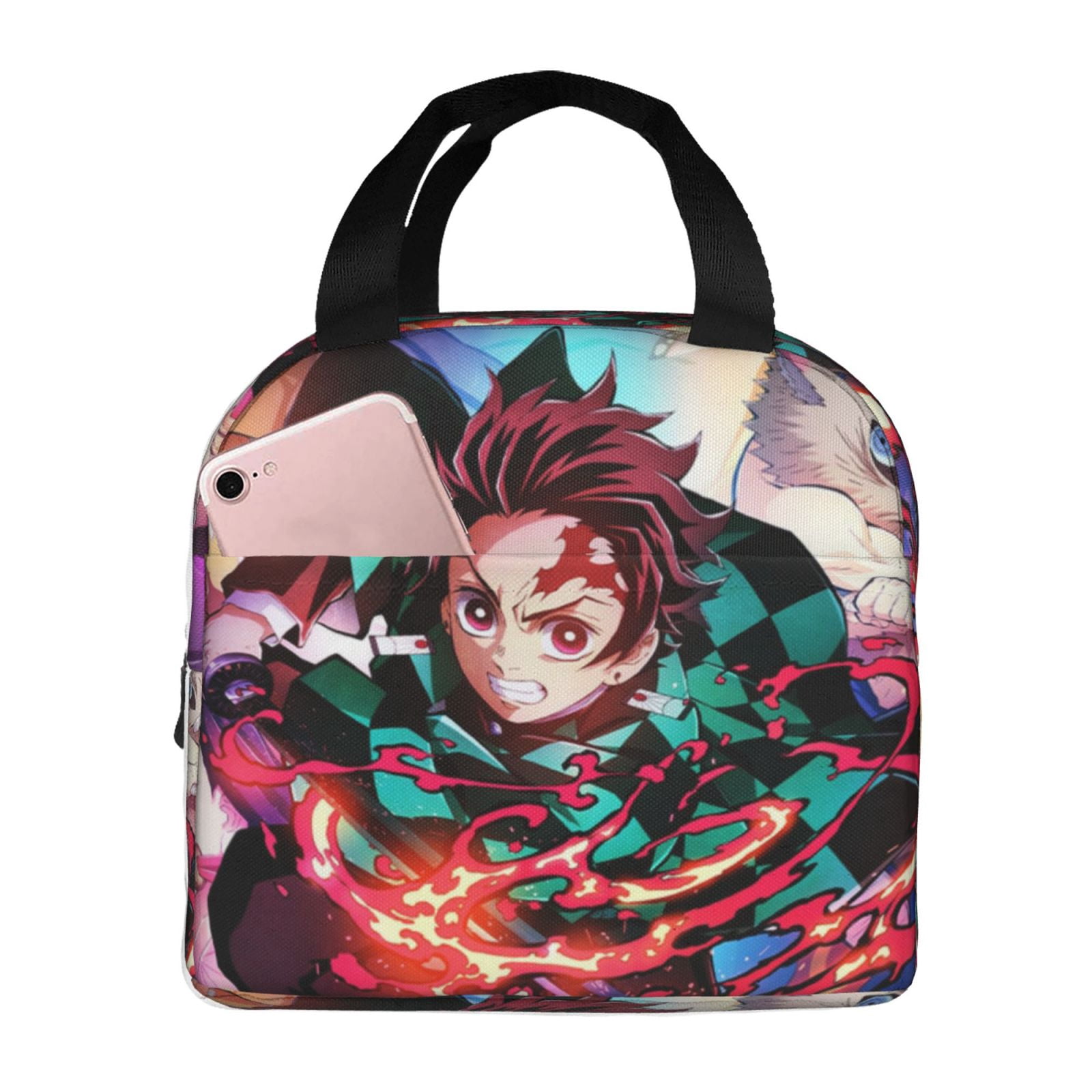 Demon Slayer Lunch Bag Reusable Insulated Lunch Box For Work Office ...