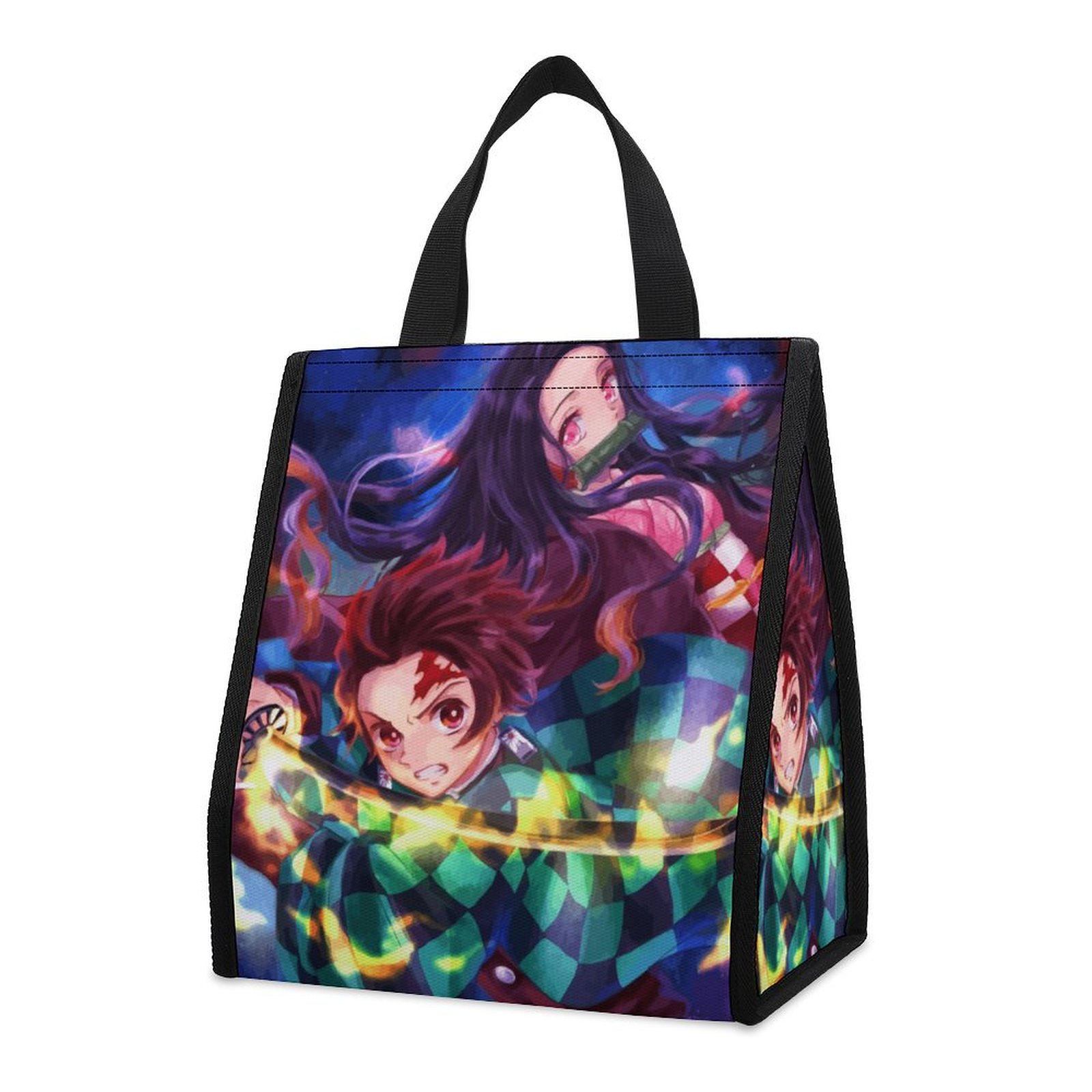 Demon Slayer Lunch Bag Insulated, Lunch Box Bag, Reusable Lunch Tote ...