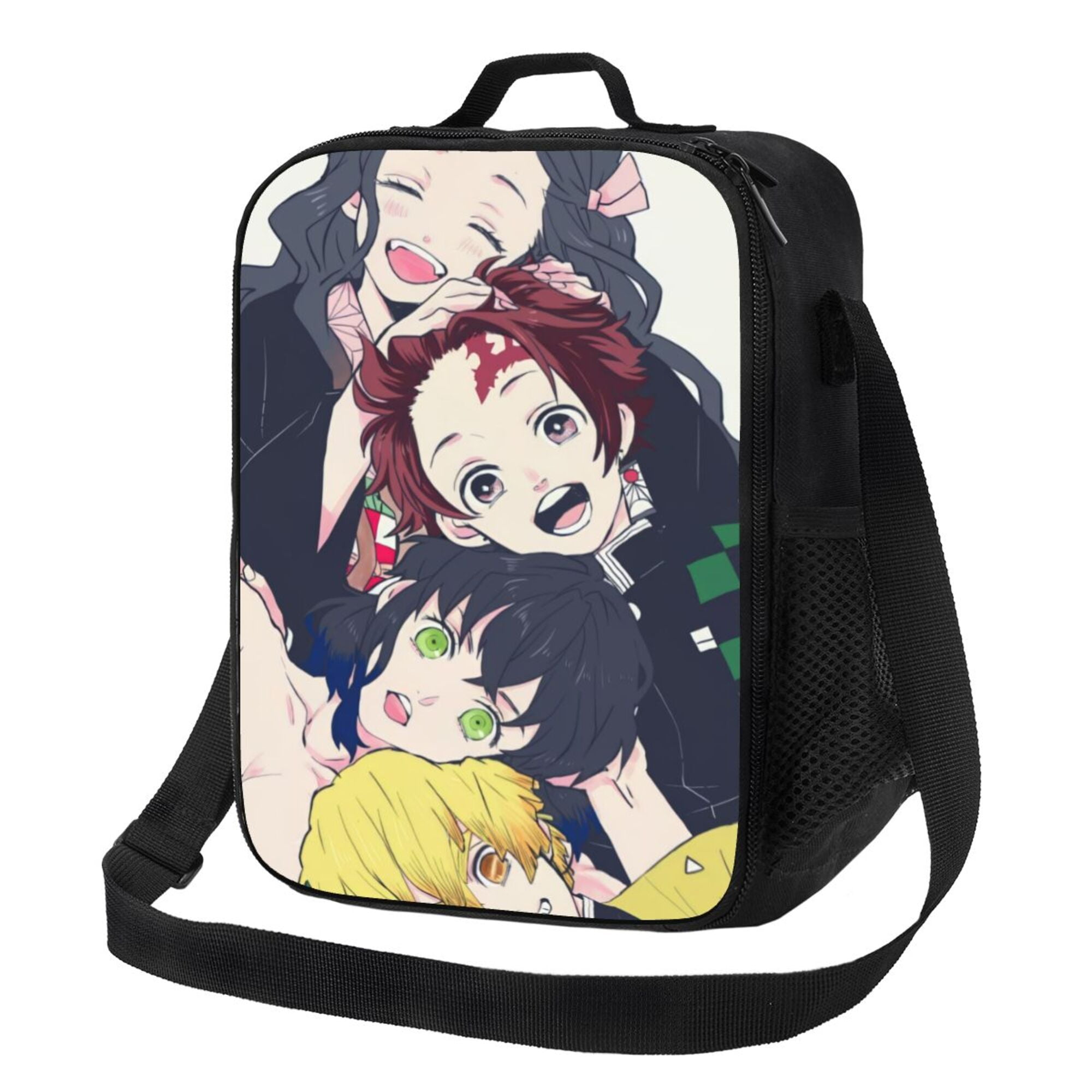 Demon Slayer Lunch Bag, Insulated Shoulder Lunch Box Reusable Tote Bag ...