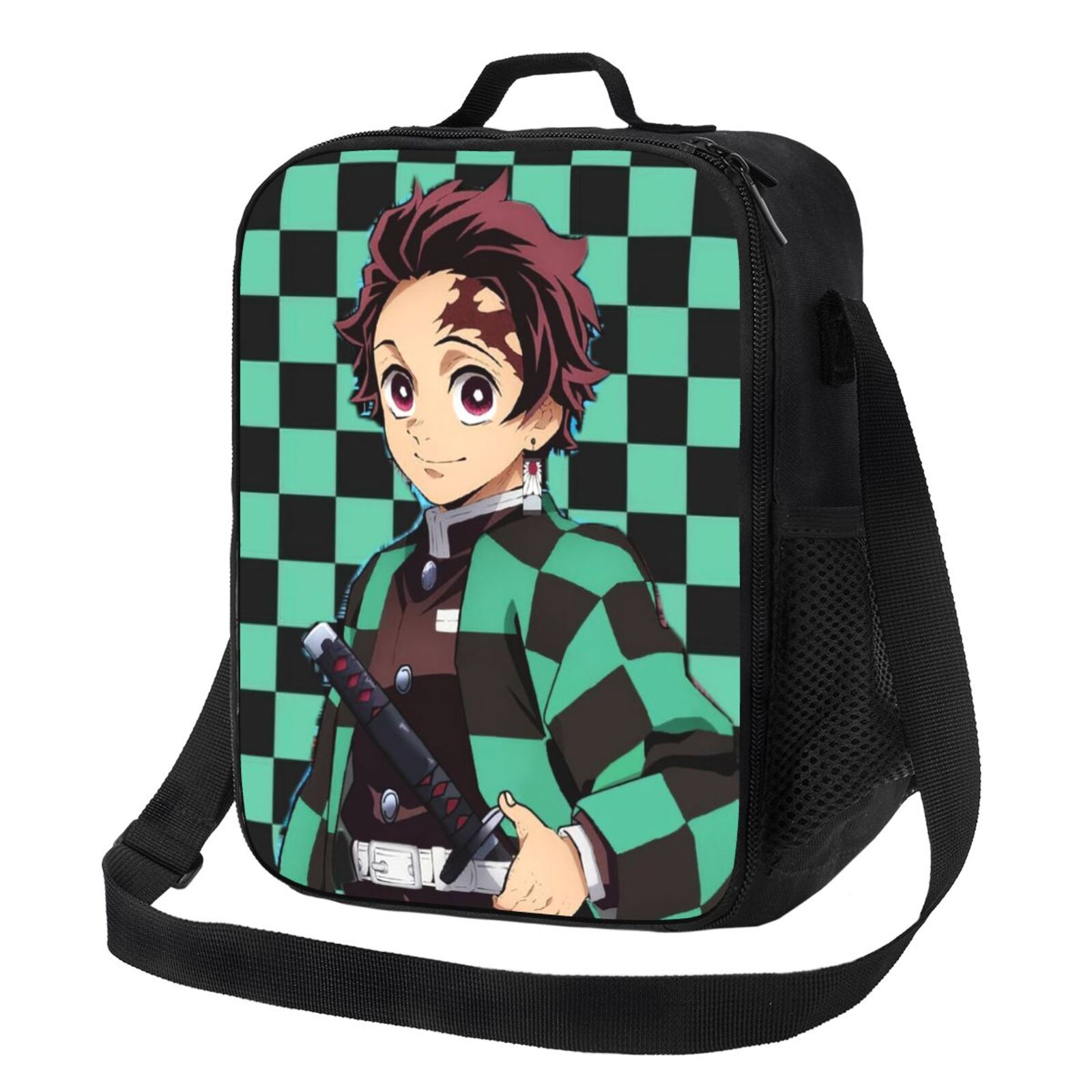 Demon Slayer Lunch Bag Insulated Thermal Boxes with Shoulder Strap ...