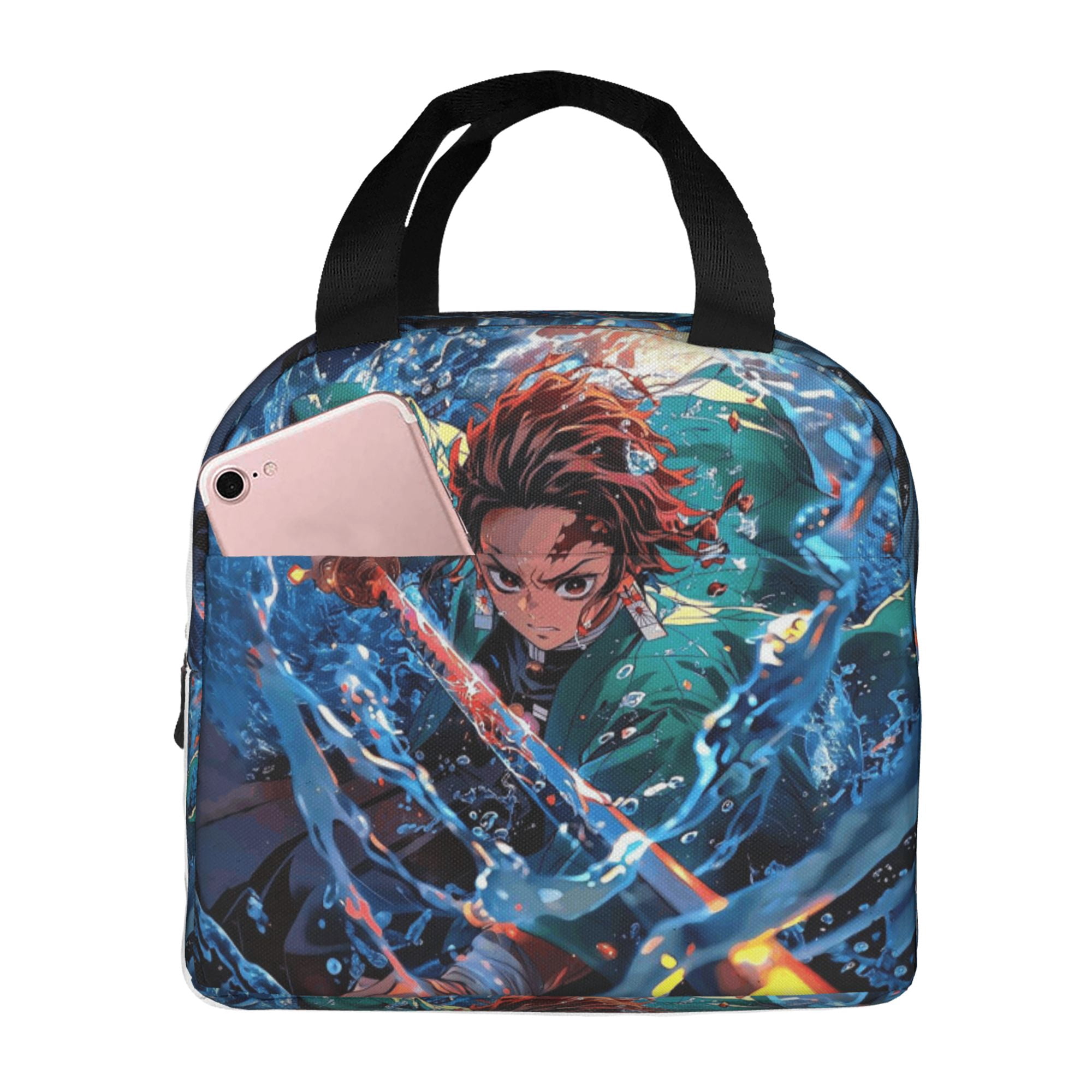 Demon Slayer Lunch Bag Portable Tote Bag Insulated Lunch Box Picnic ...