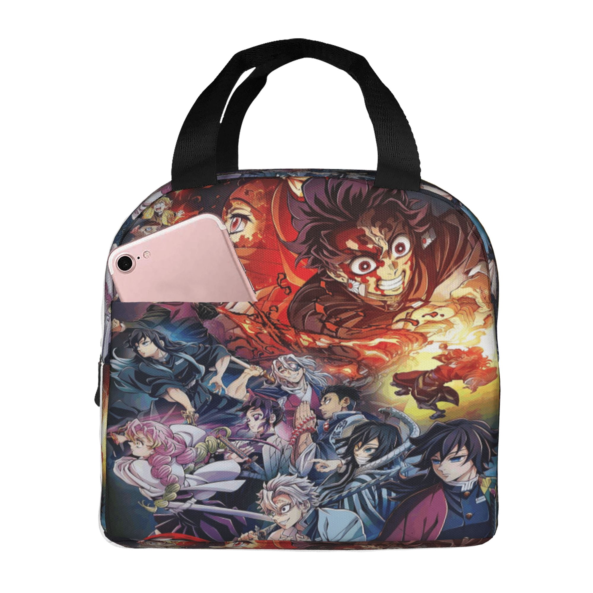 Demon Slayer Lunch Bag Portable Tote Bag Insulated Lunch Box Picnic ...