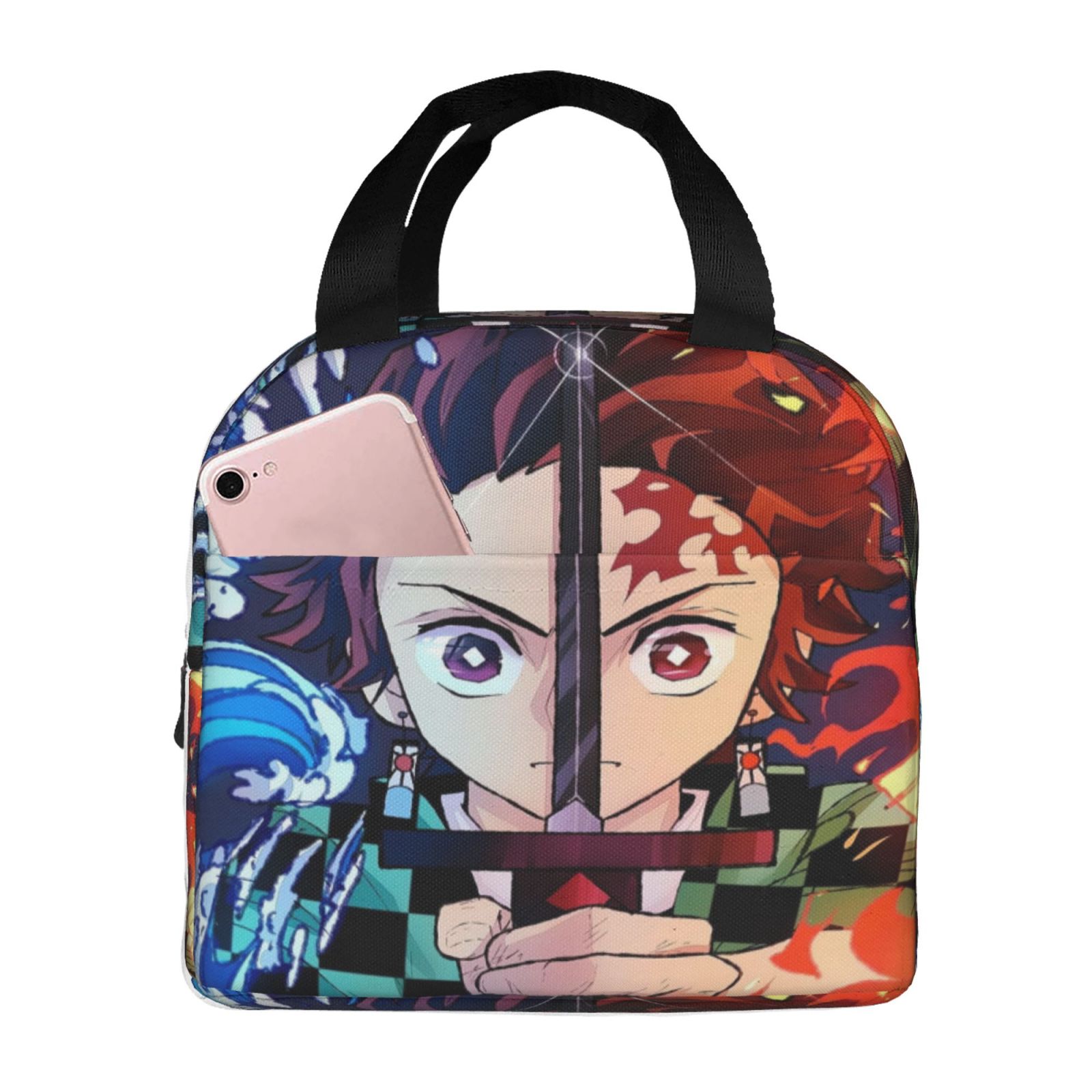 Demon Slayer Lunch Bag Waterproof Insulated Lunch Box Reusable Bento ...