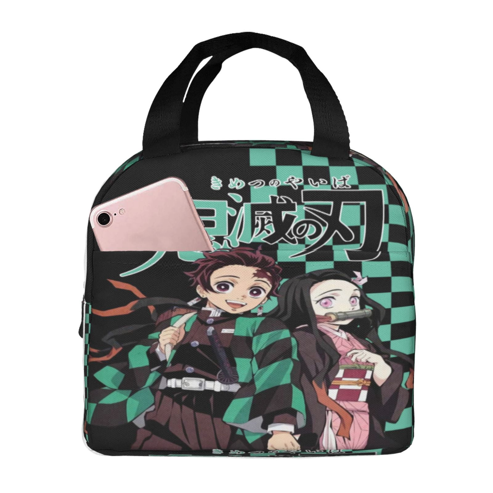 Demon Slayer Lunch Bag Waterproof Insulated Lunch Box Reusable Bento ...