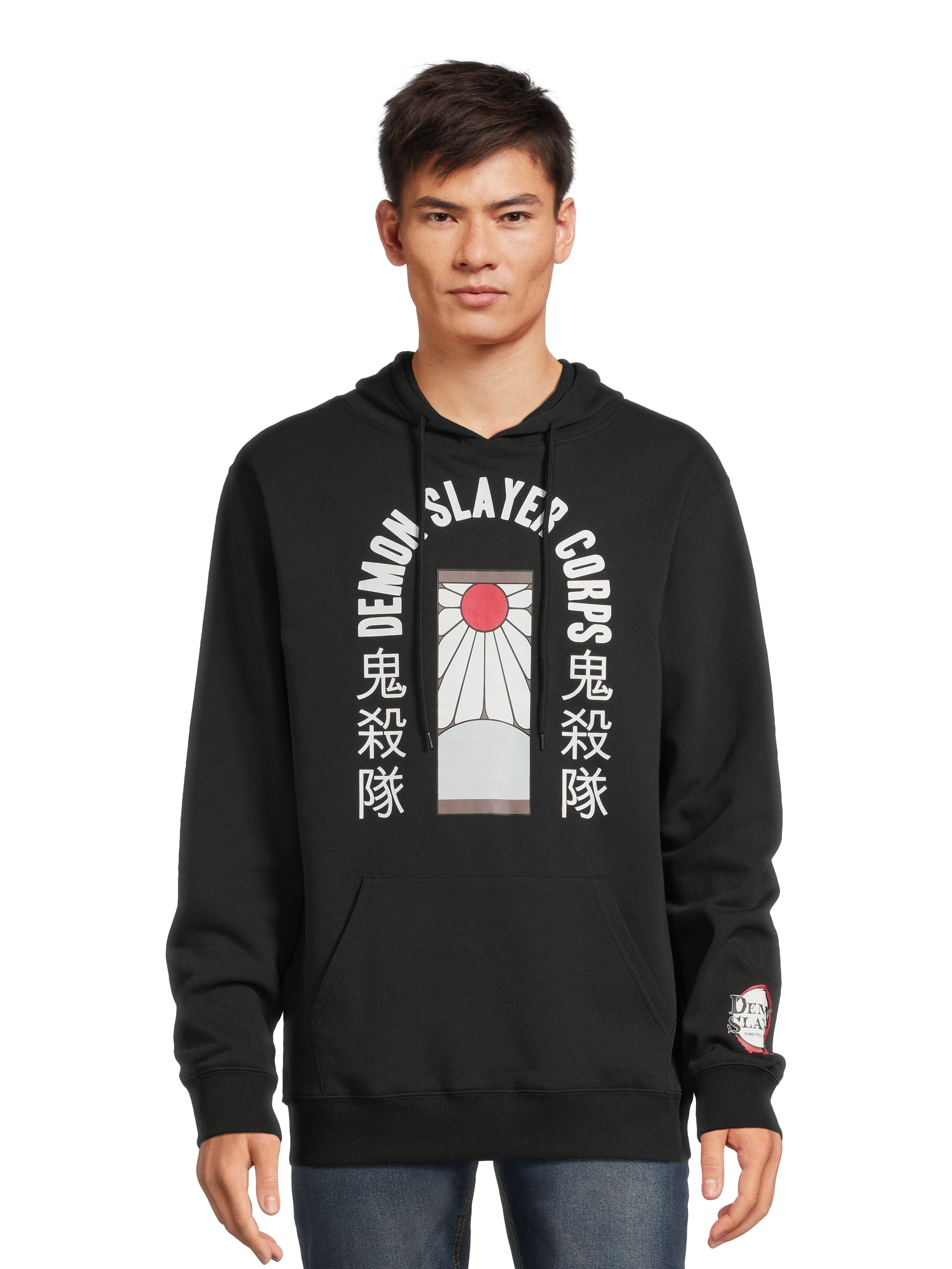 Demon Slayer Men's & Big Men's Graphic Hoodie Sweatshirt, Size S-XL ...