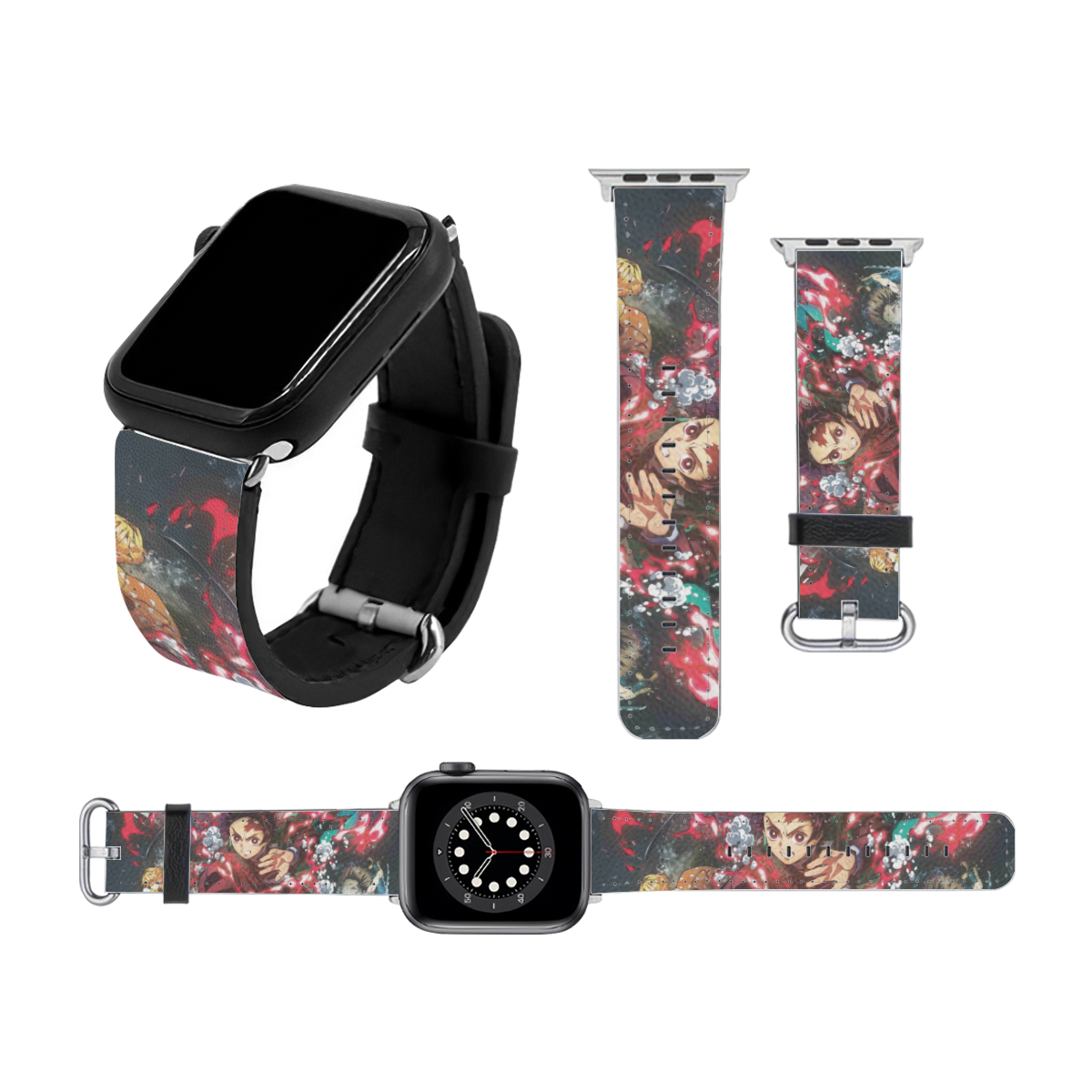 Demon Slayer Men's Watch Band Compatible with Apple Watch Band 40mm ...