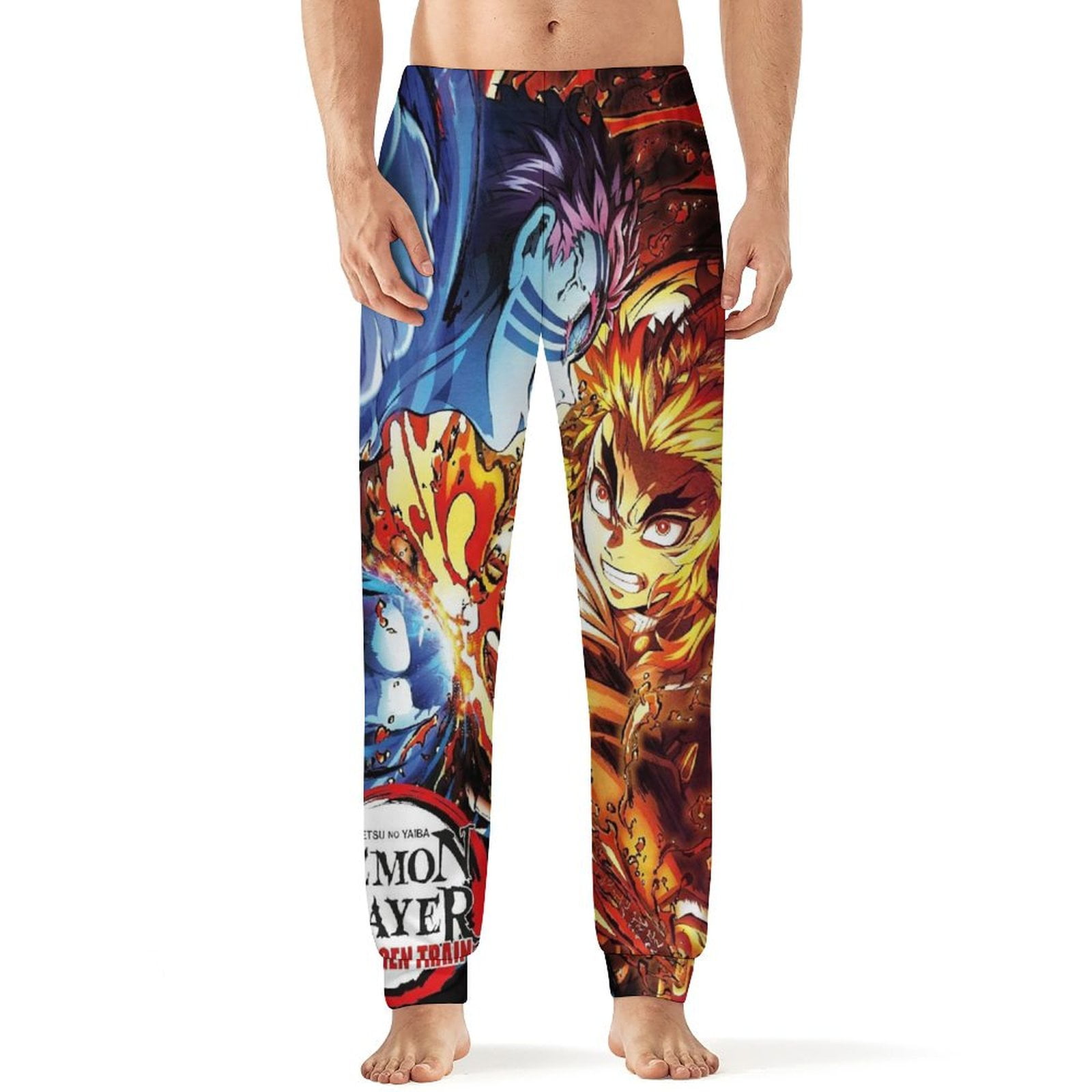 Demon Slayer Mens PJ Pajama Pants Bottoms Lounge Pants Sleepwear PJs ...