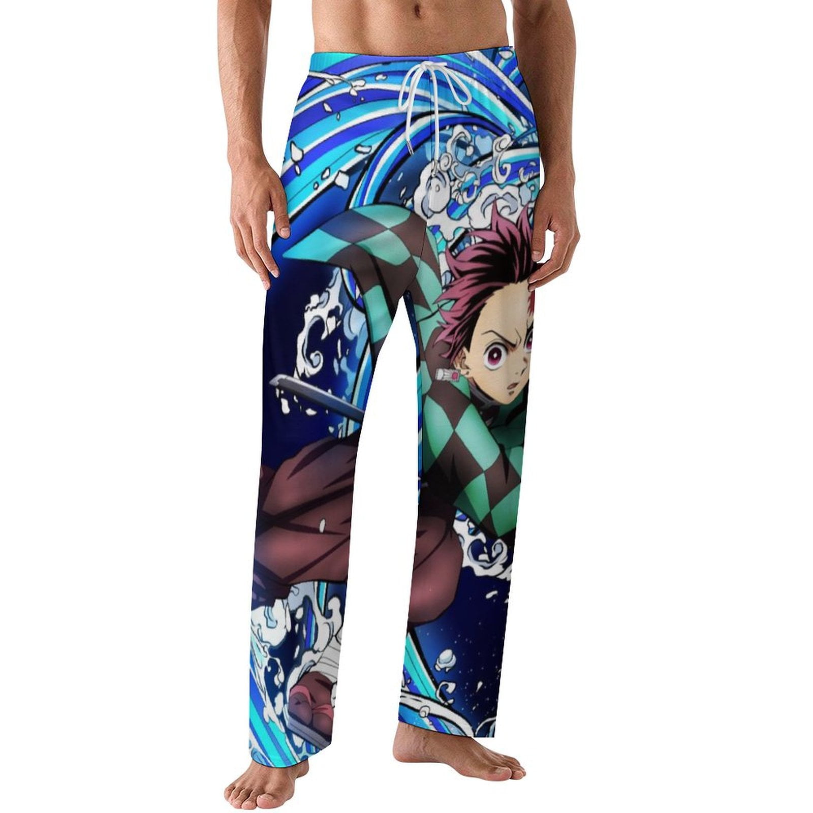 Demon Slayer Mens PJ Pajama Pants Bottoms Lounge Pants Sleepwear PJs ...