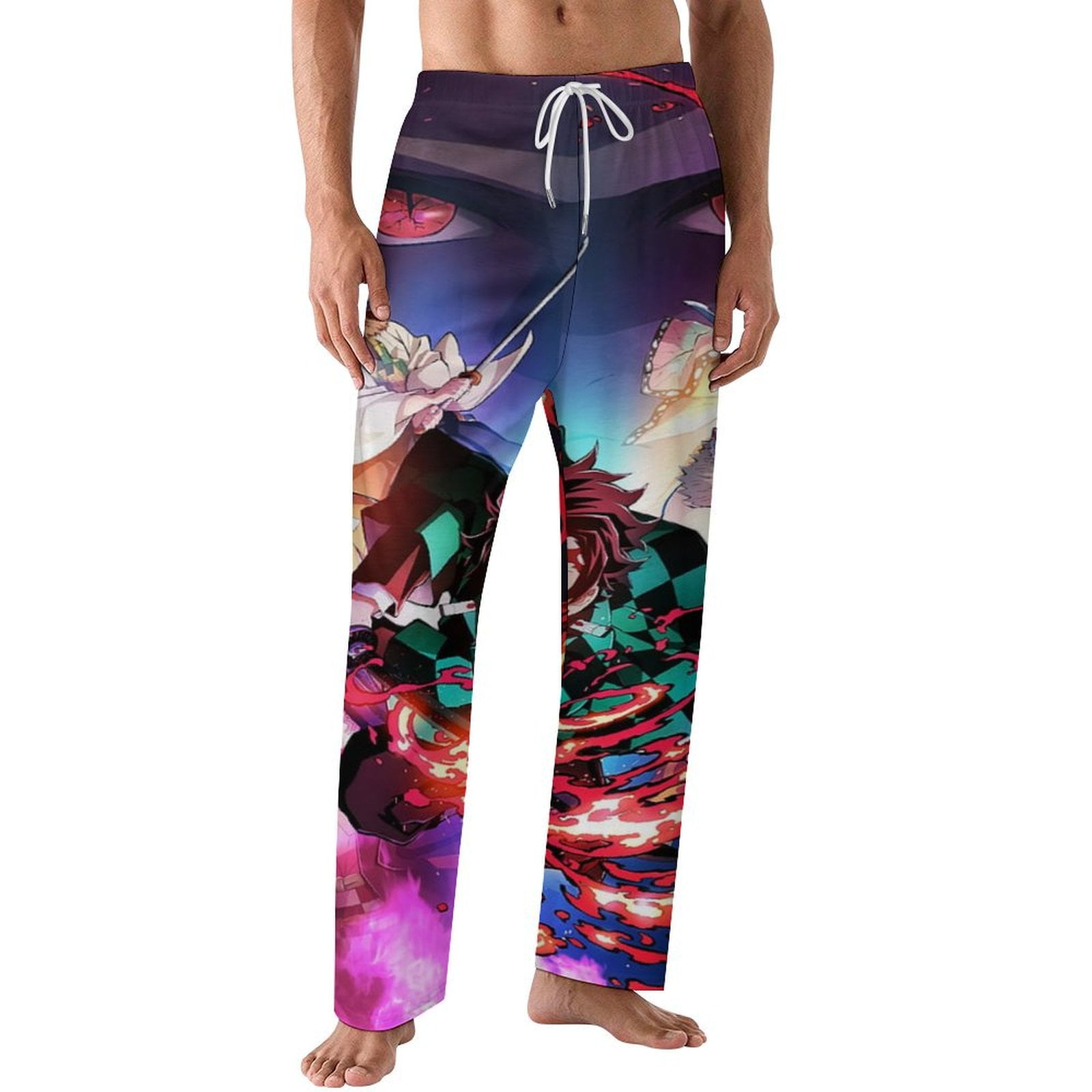 Demon Slayer Mens PJ Pajama Pants Bottoms Lounge Pants Sleepwear PJs ...