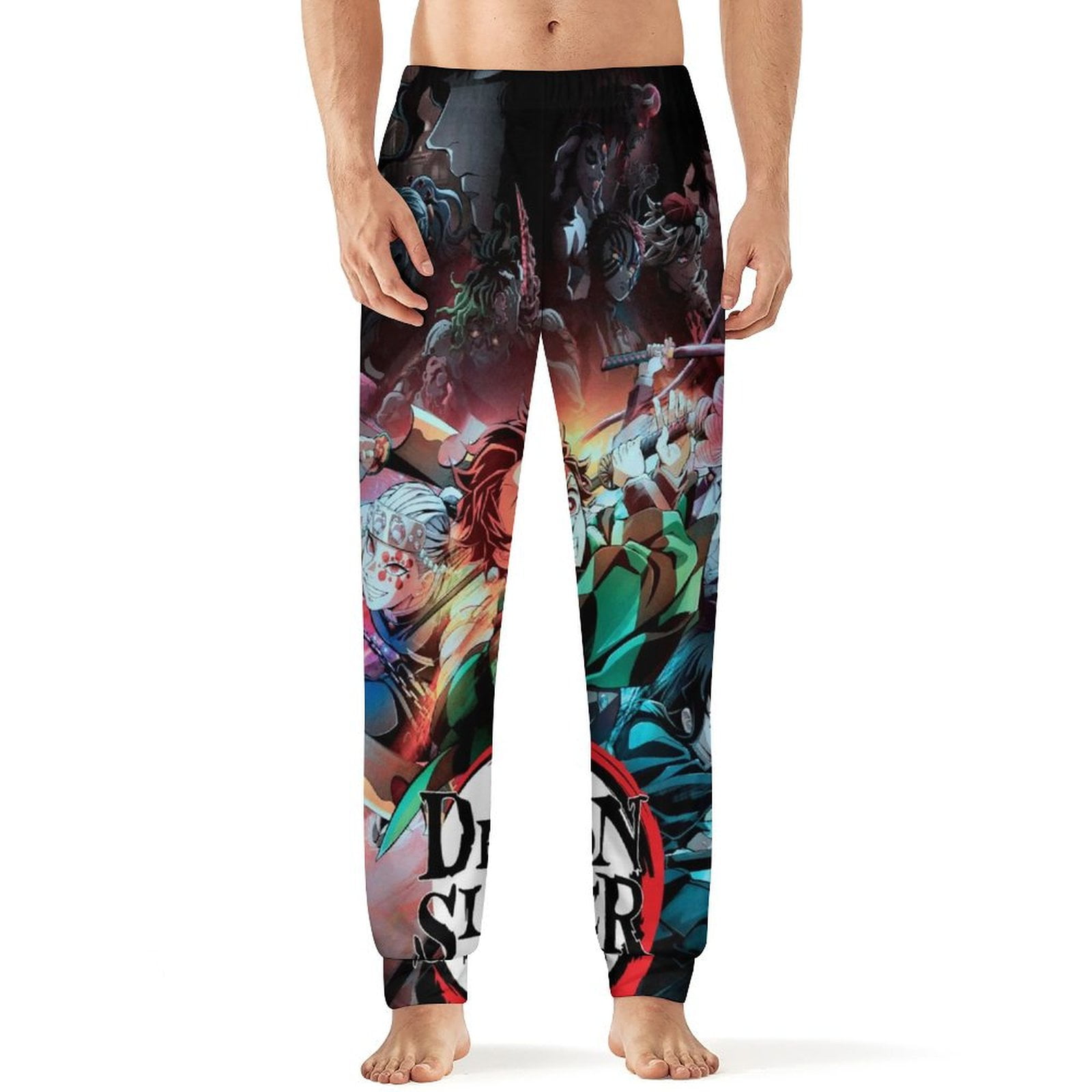 Demon Slayer Mens PJ Pajama Pants Bottoms Lounge Pants Sleepwear PJs ...