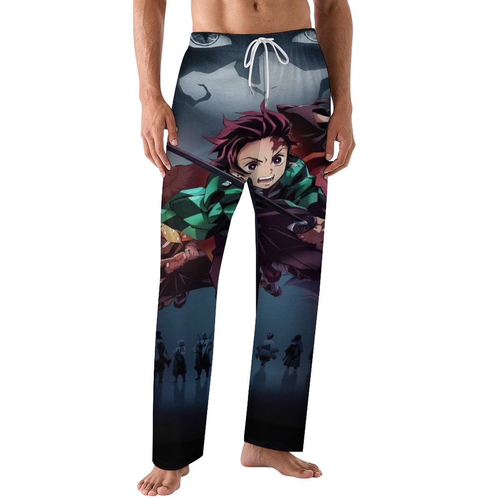 Demon Slayer Mens PJ Pajama Pants Bottoms Lounge Pants Sleepwear PJs ...