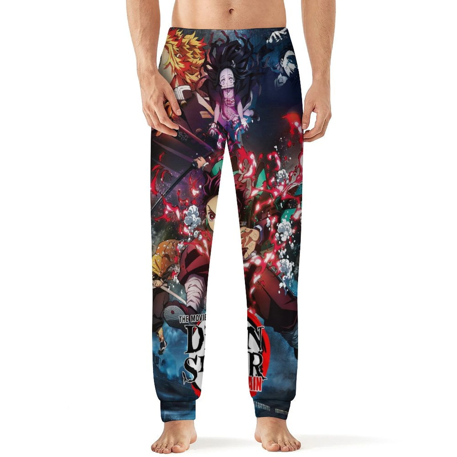 Demon Slayer Mens PJ Pajama Pants Bottoms Lounge Pants Sleepwear PJs ...
