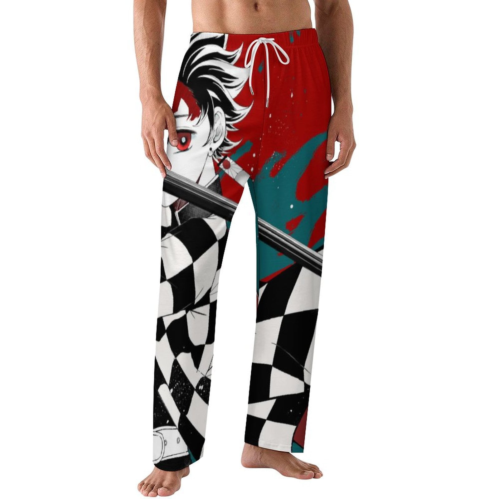 Demon Slayer Mens PJ Pajama Pants Bottoms Lounge Pants Sleepwear PJs ...