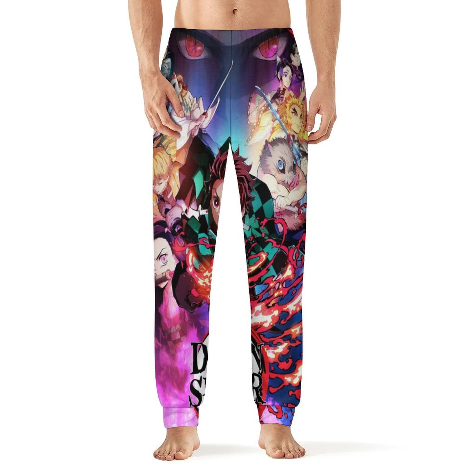 Demon Slayer Mens PJ Pajama Pants Bottoms Lounge Pants Sleepwear PJs ...