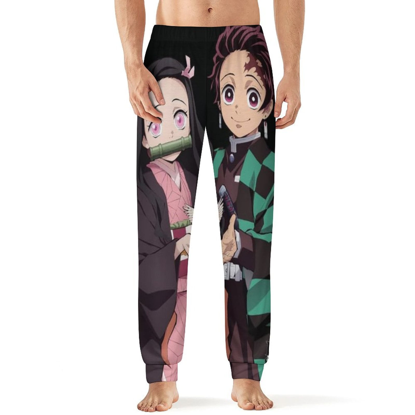 Demon Slayer Mens PJ Pajama Pants Bottoms Lounge Pants Sleepwear PJs ...