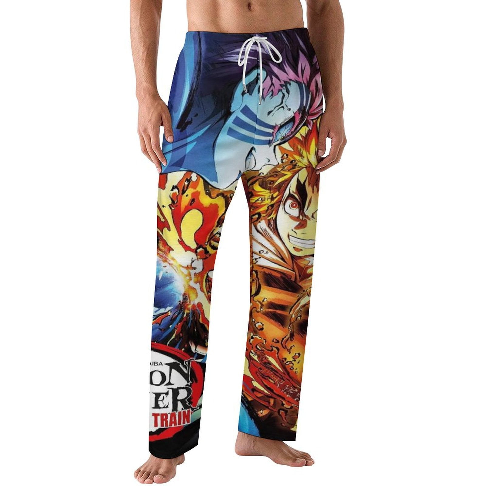 Demon Slayer Mens PJ Pajama Pants Bottoms Lounge Pants Sleepwear PJs ...