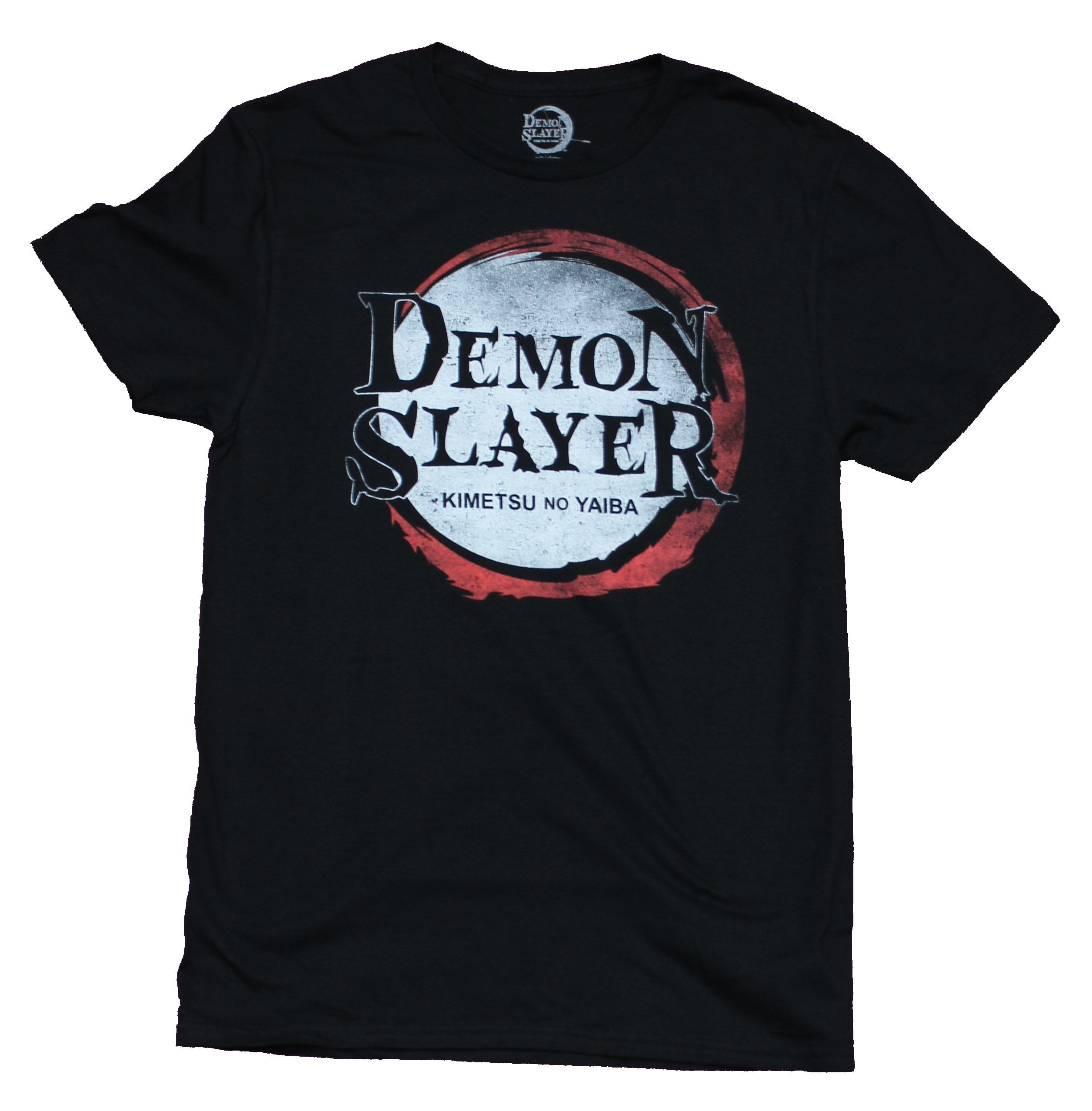 Demon Slayer Mens T-Shirt - Kimetsu No Yaiba Distressed Circle Logo ...