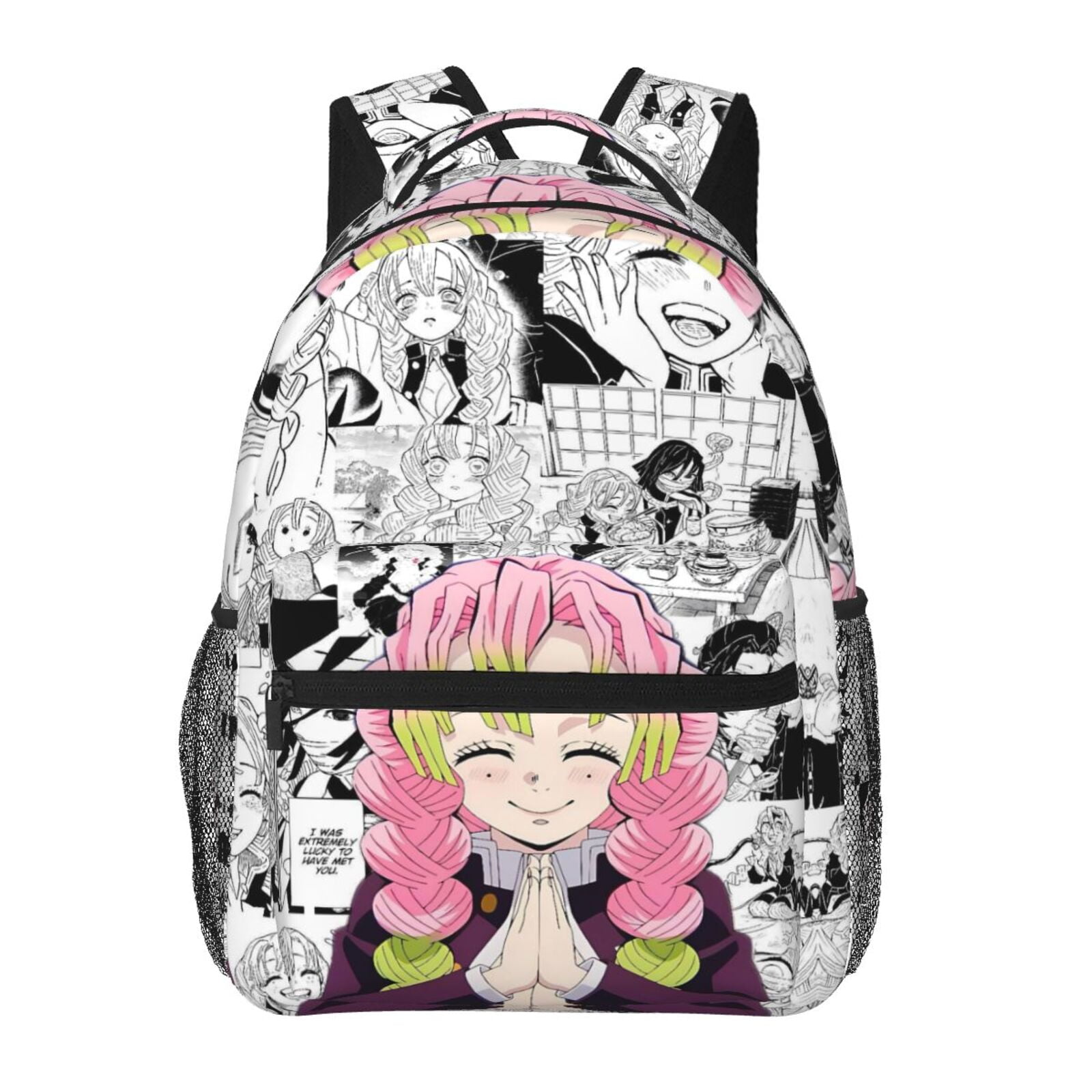 Demon Slayer Mitsuri Kanroji Backpack Lightweight Bookbag Casual ...