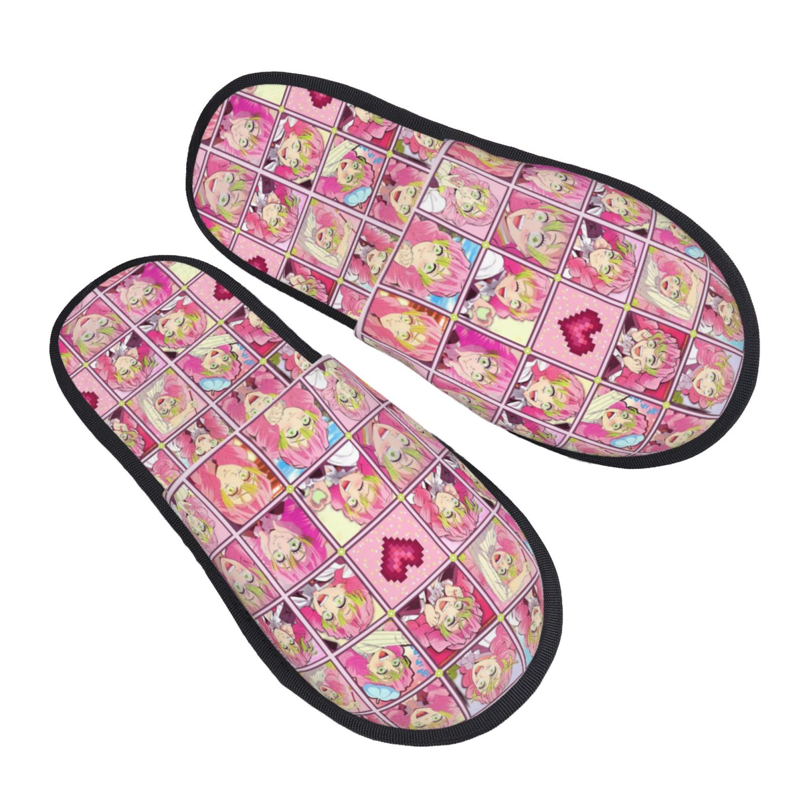 Demon Slayer Mitsuri Kanroji Furry Slippers For Men Women Fuzzy House ...
