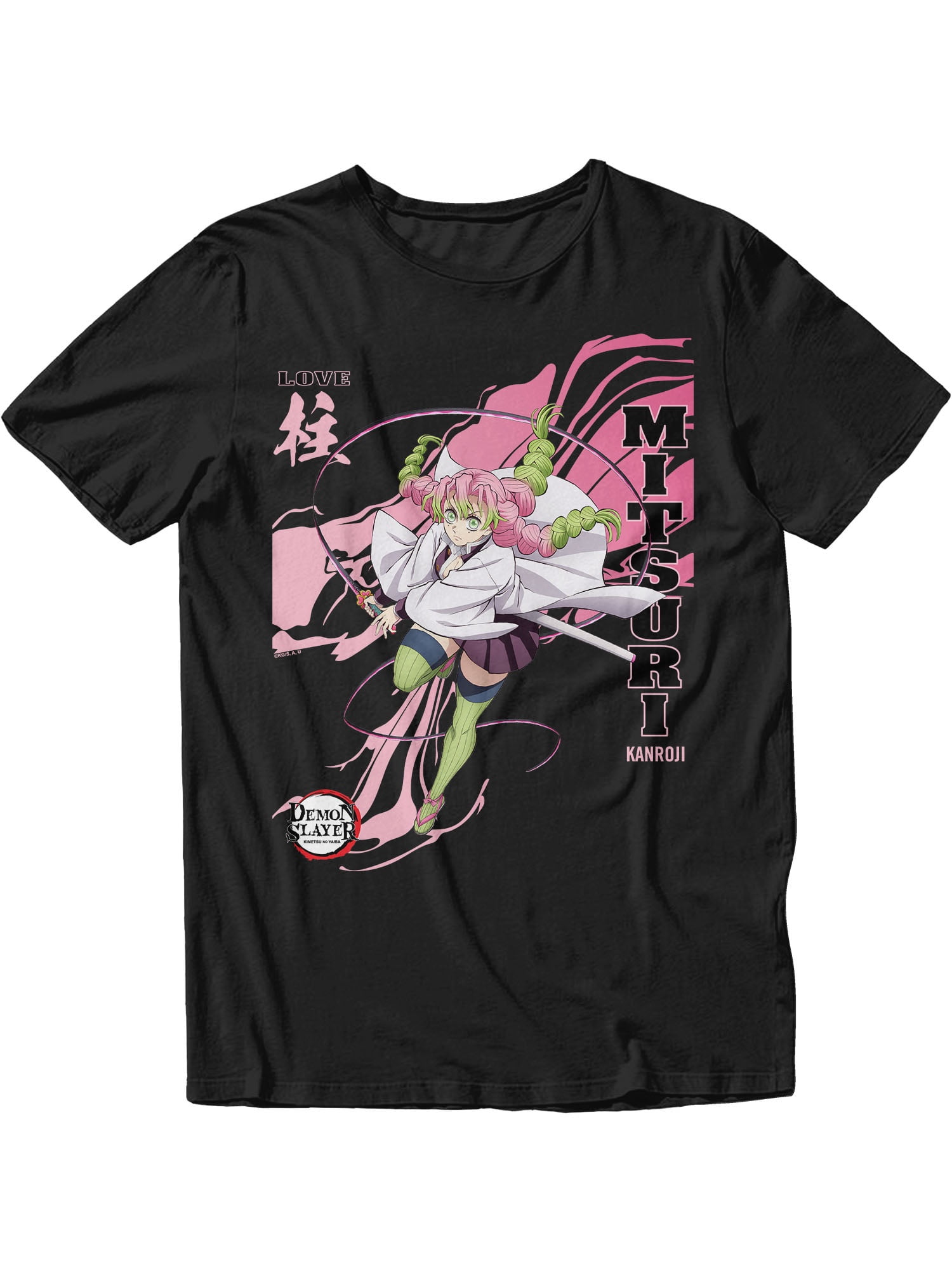 Demon Slayer Mitsuri Kanroji Love Hashira Adult Men's Short Sleeve T ...