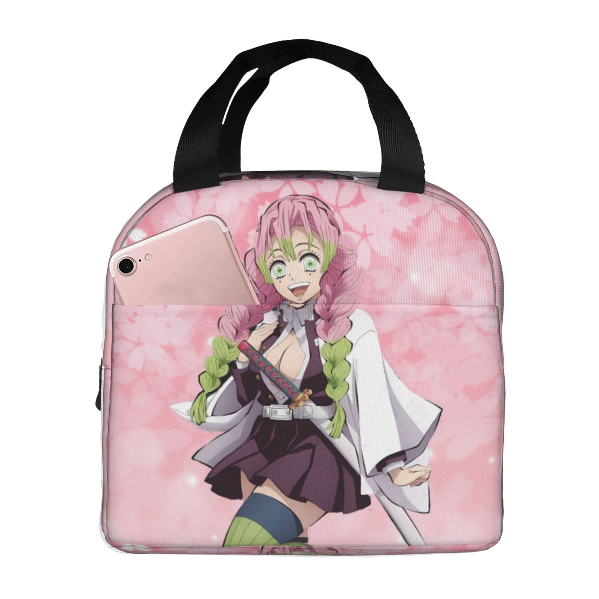 Demon Slayer Mitsuri Kanroji Lunch Bag Tote Bag Insulated Lunch Box ...