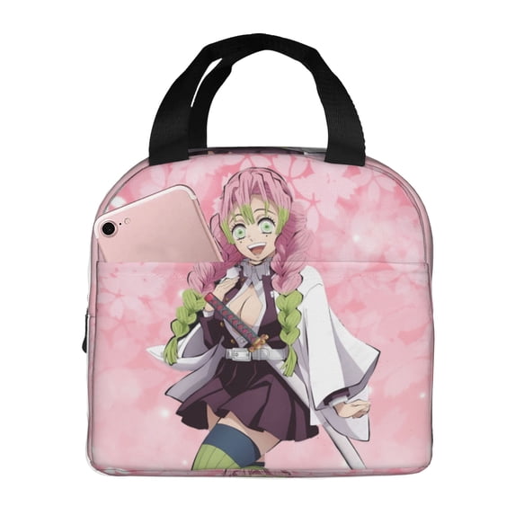 Demon Slayer Mitsuri Kanroji Lunch Bag Tote Bag Insulated Lunch Box ...