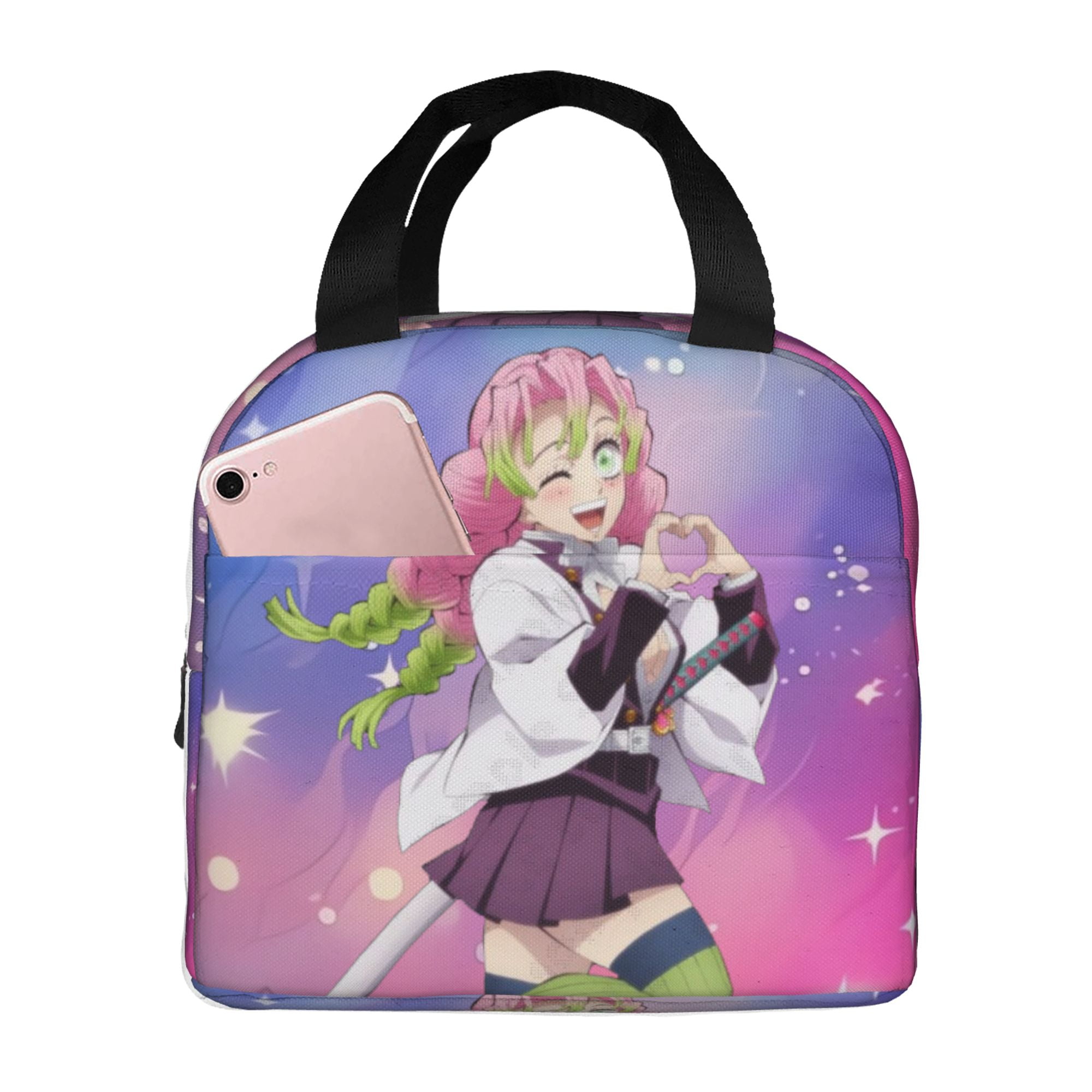 Demon Slayer Mitsuri Kanroji Lunch Bag Tote Bag Insulated Lunch Box ...