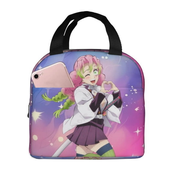 Demon Slayer Mitsuri Kanroji Lunch Bag Tote Bag Insulated Lunch Box ...