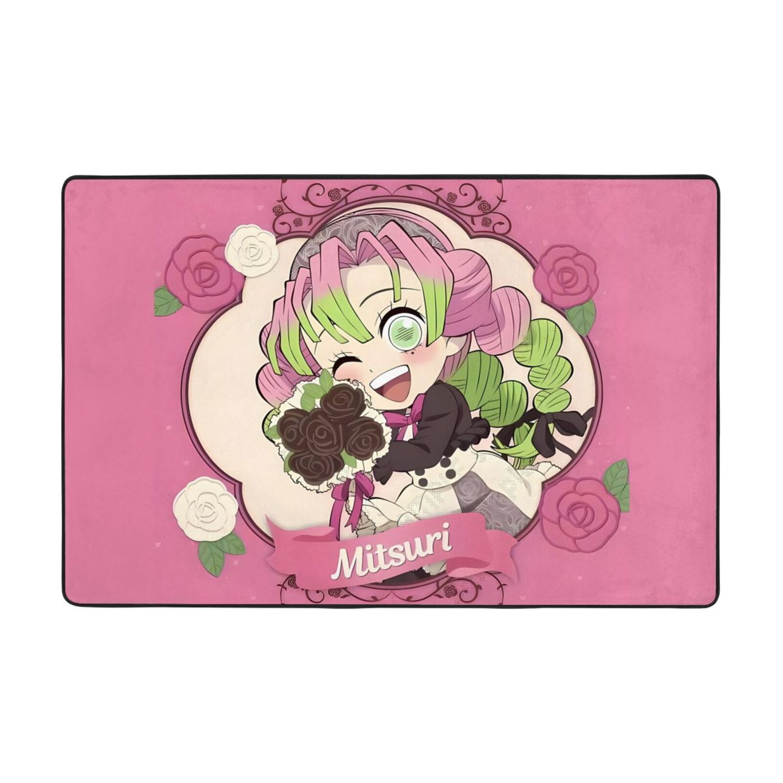 Demon Slayer Mitsuri Kanroji Rugs Washable Cover Floor Rug Carpets ...