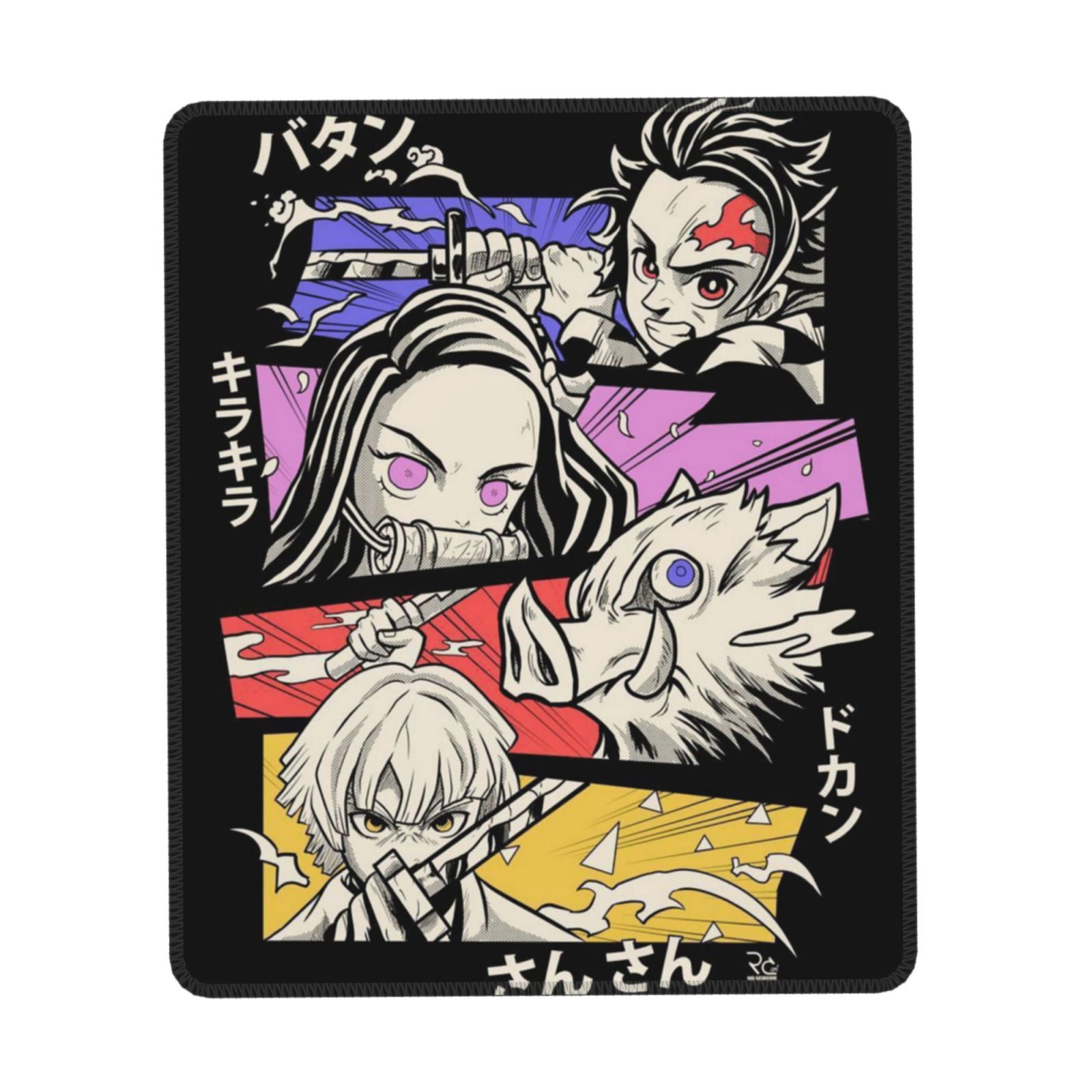 Demon Slayer Mouse Pad 10 X 12 Inch Non-Slip Keyboard Mat Rubber Base ...