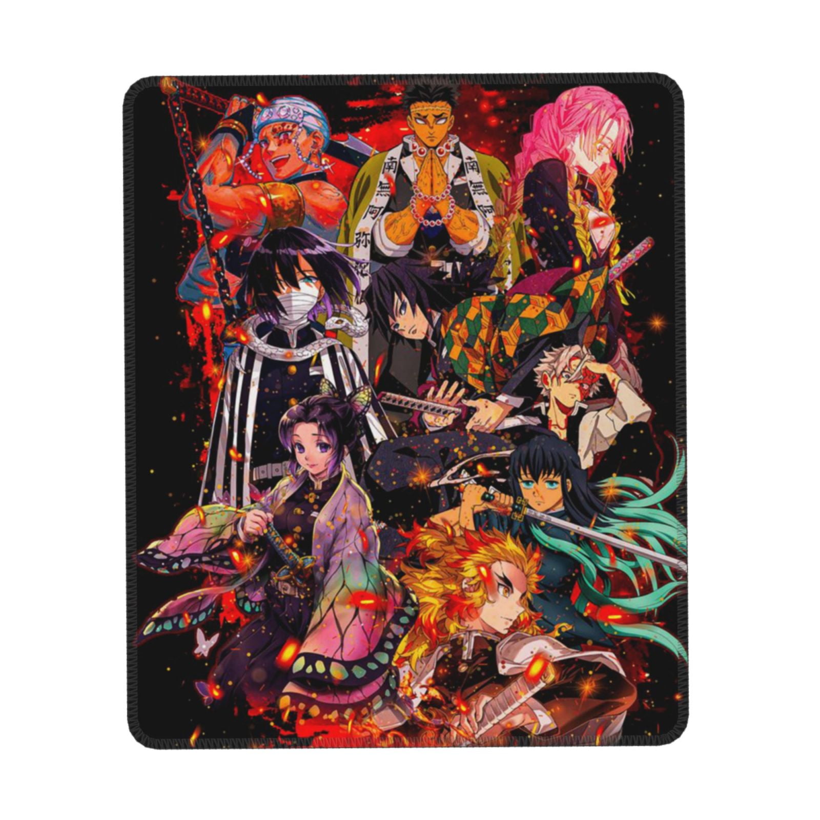 Demon Slayer Mouse Pad 7.9 X 9.5 In Non-Slip Keyboard Mat Rubber Base ...