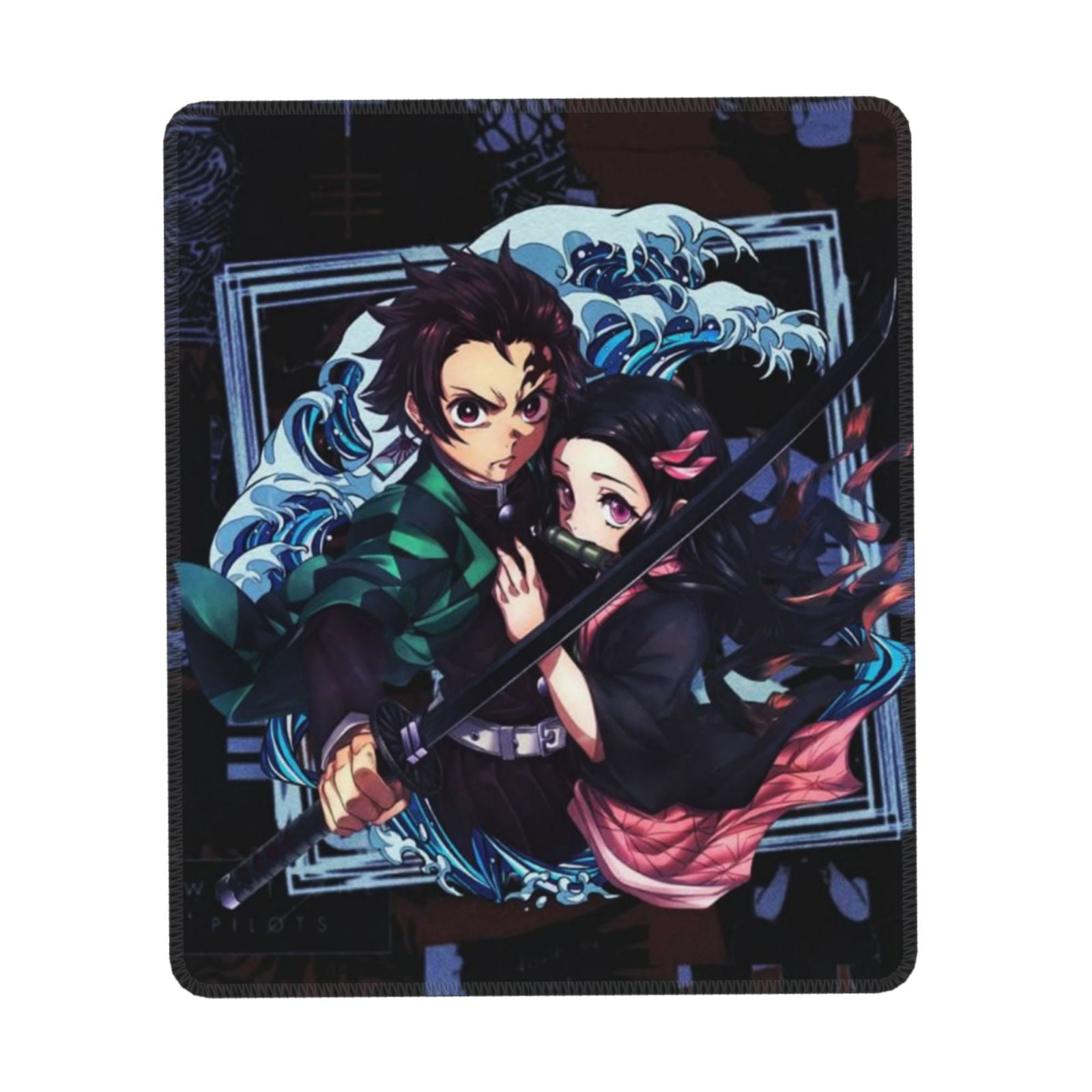 Demon Slayer Mouse Pad 7 X 8.6 In Non-Slip Keyboard Mat Rubber Base ...