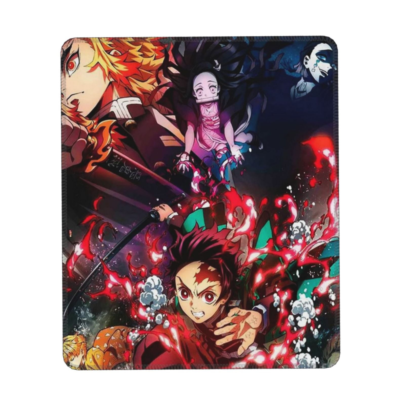 Demon Slayer Mouse Pad 7 X 8.6 In Non-Slip Keyboard Mat Rubber Base ...