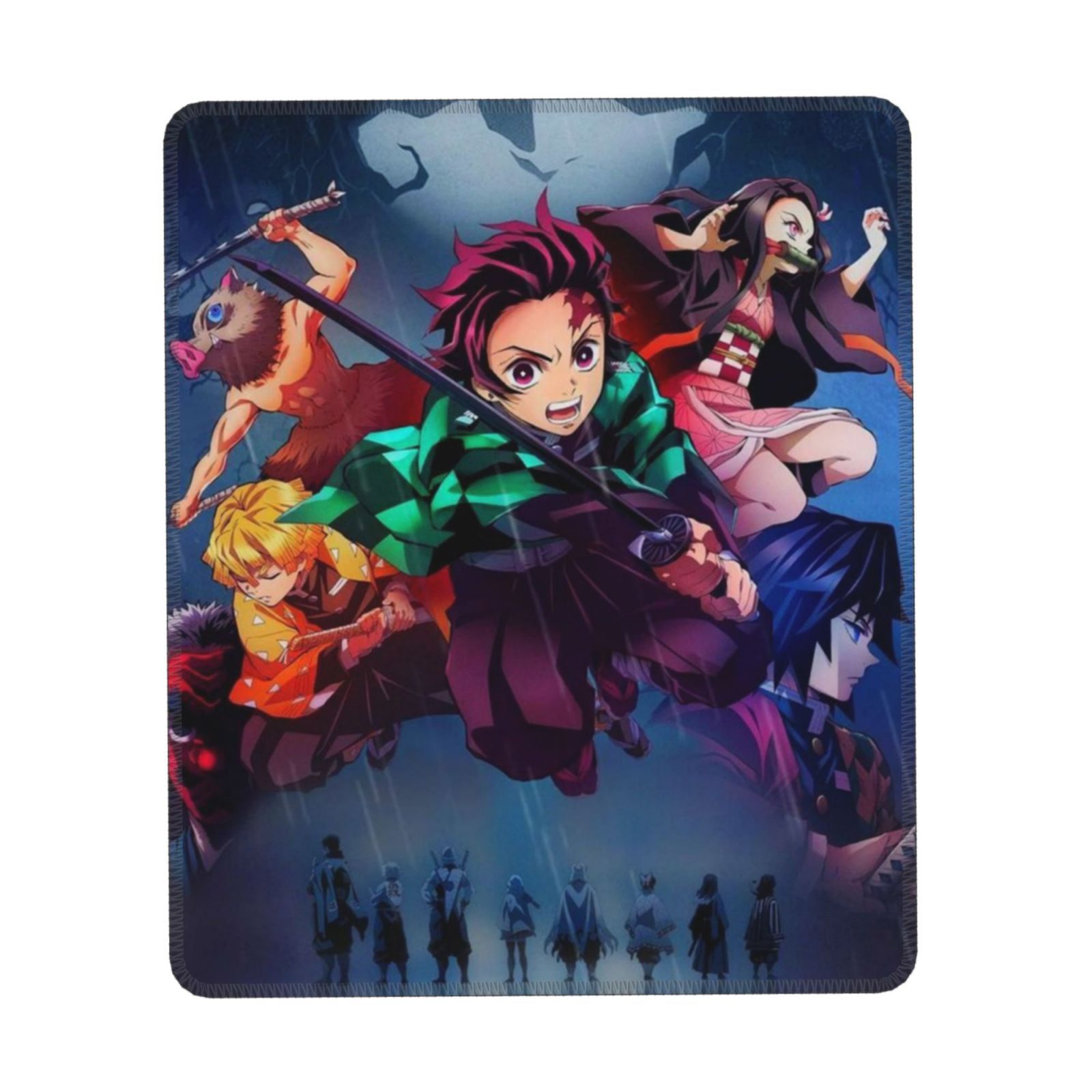 Demon Slayer Mouse Pad 7 X 8.6 In Non-Slip Keyboard Mat Rubber Base ...