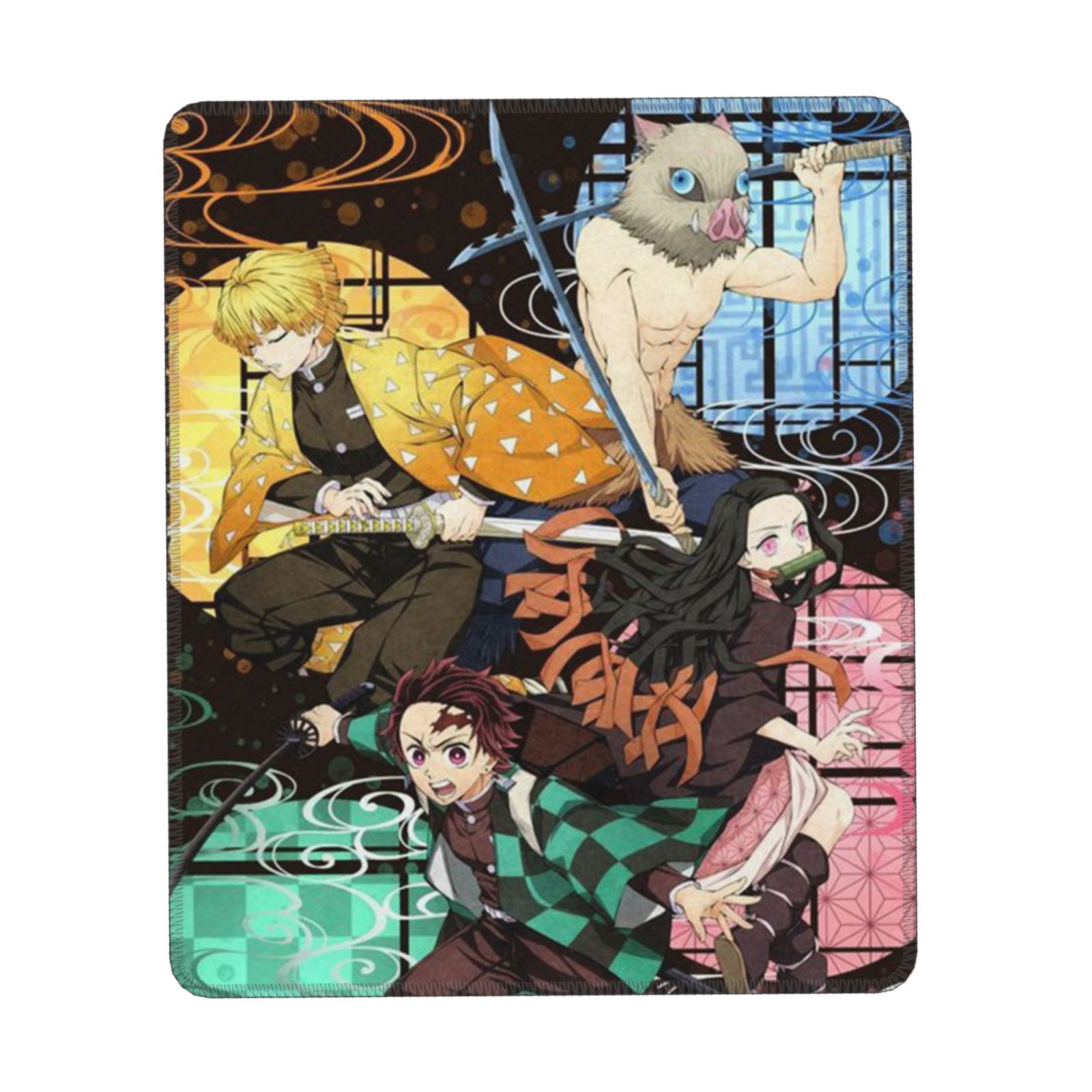 Demon Slayer Mouse Pad 7 X 8.6 In Non-Slip Keyboard Mat Rubber Base ...
