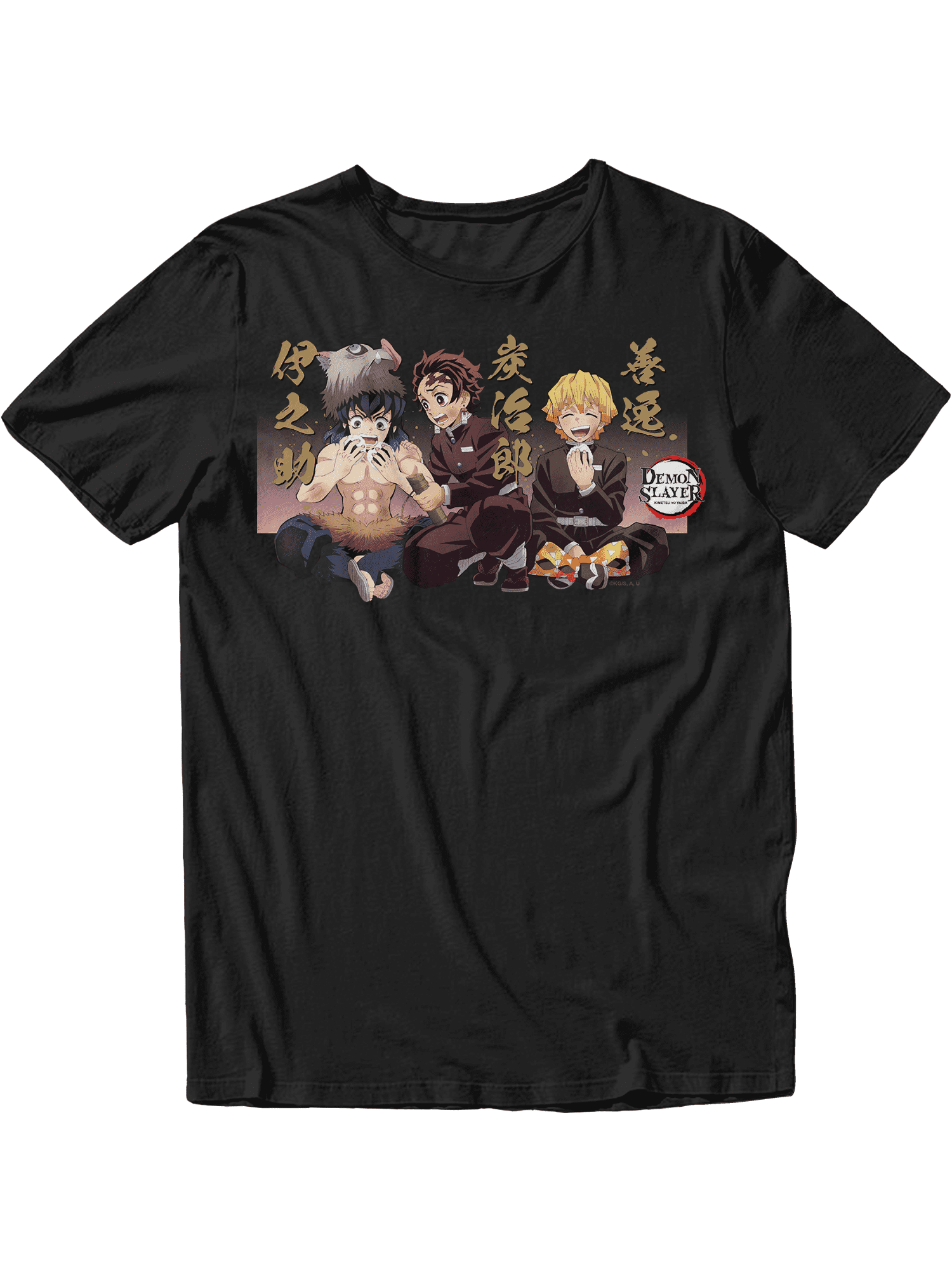 Demon Slayer Mugen Train Snack Break Trio Men's Short Sleeve T-Shirt ...