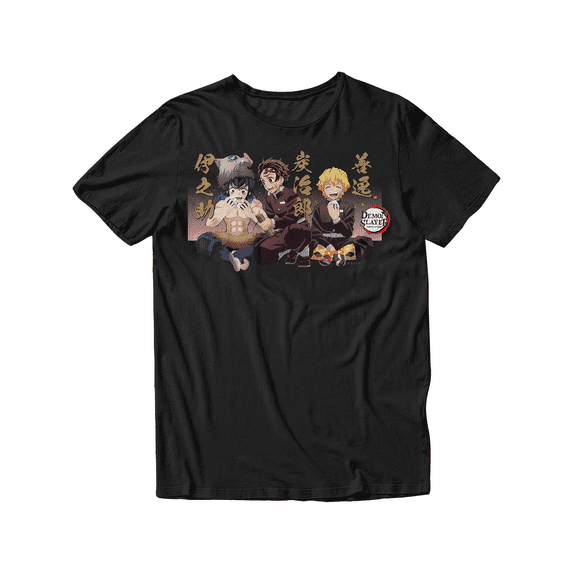 Demon Slayer Mugen Train Snack Break Trio Men's Short Sleeve T-Shirt ...