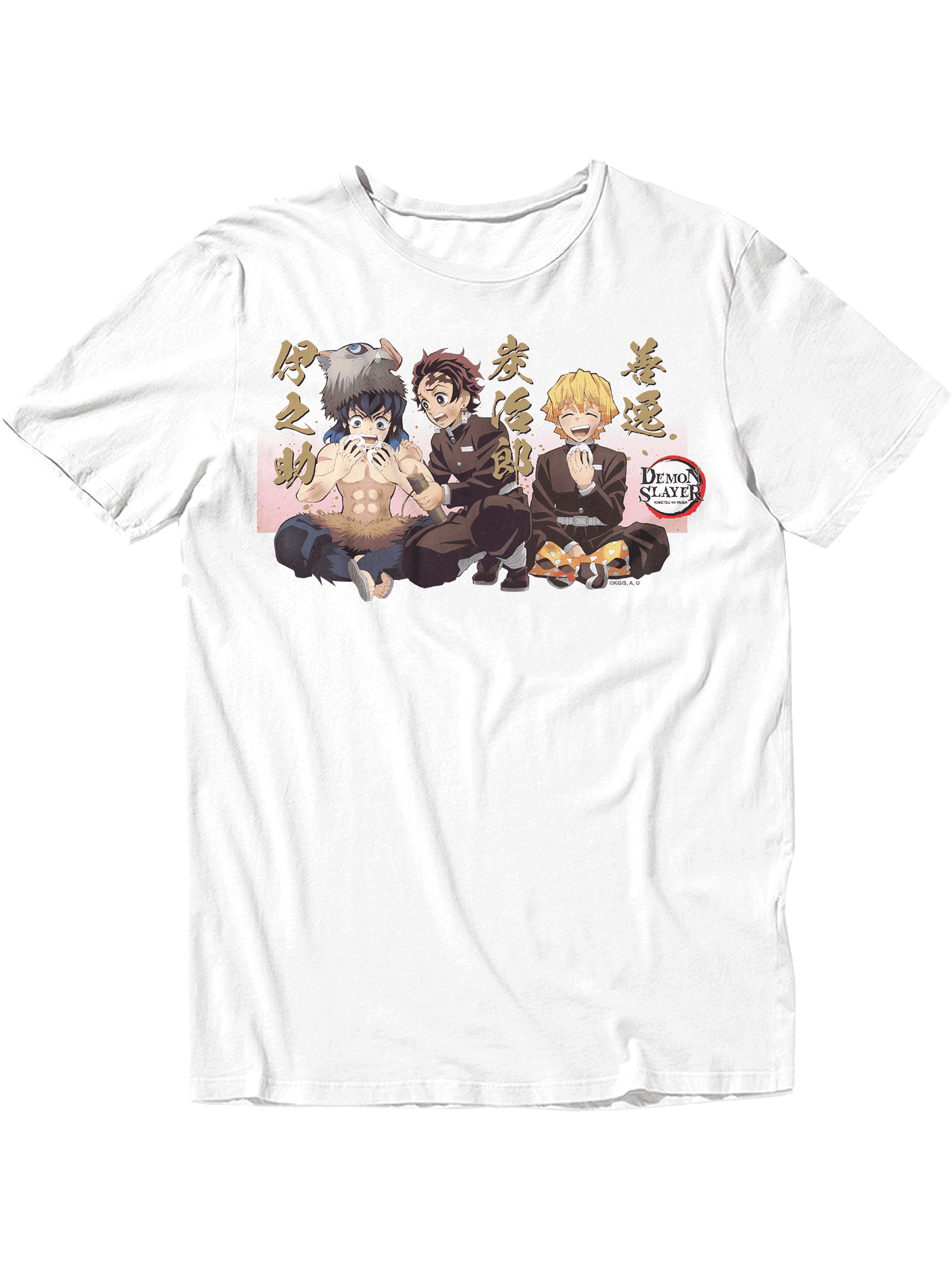 Demon Slayer Mugen Train Snack Break Trio Men's Short Sleeve T-Shirt ...