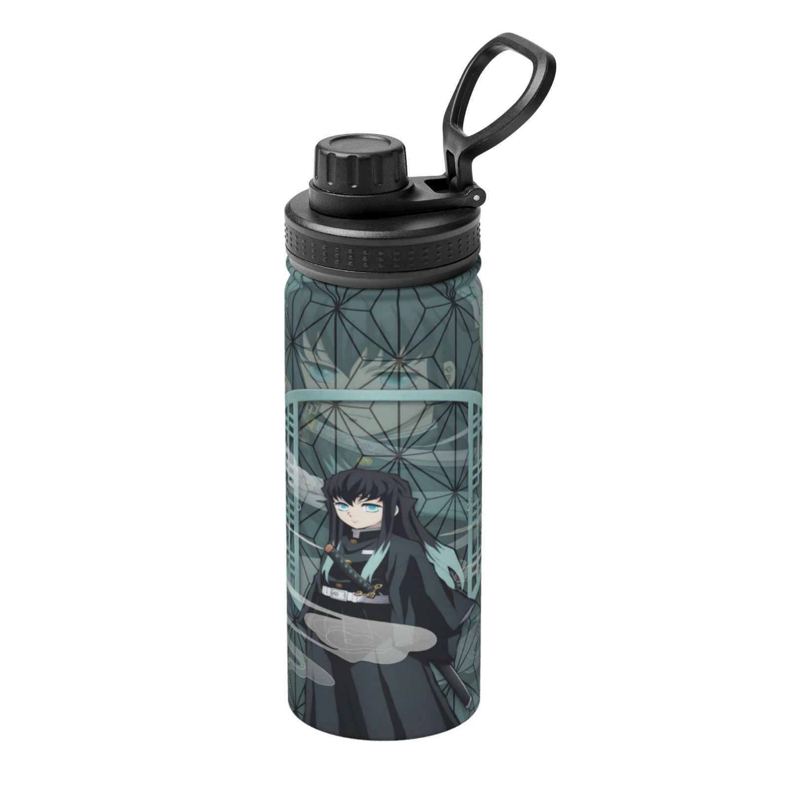 Demon Slayer Muichiro Tokito 18oz Insulated Water Bottle With Handle ...