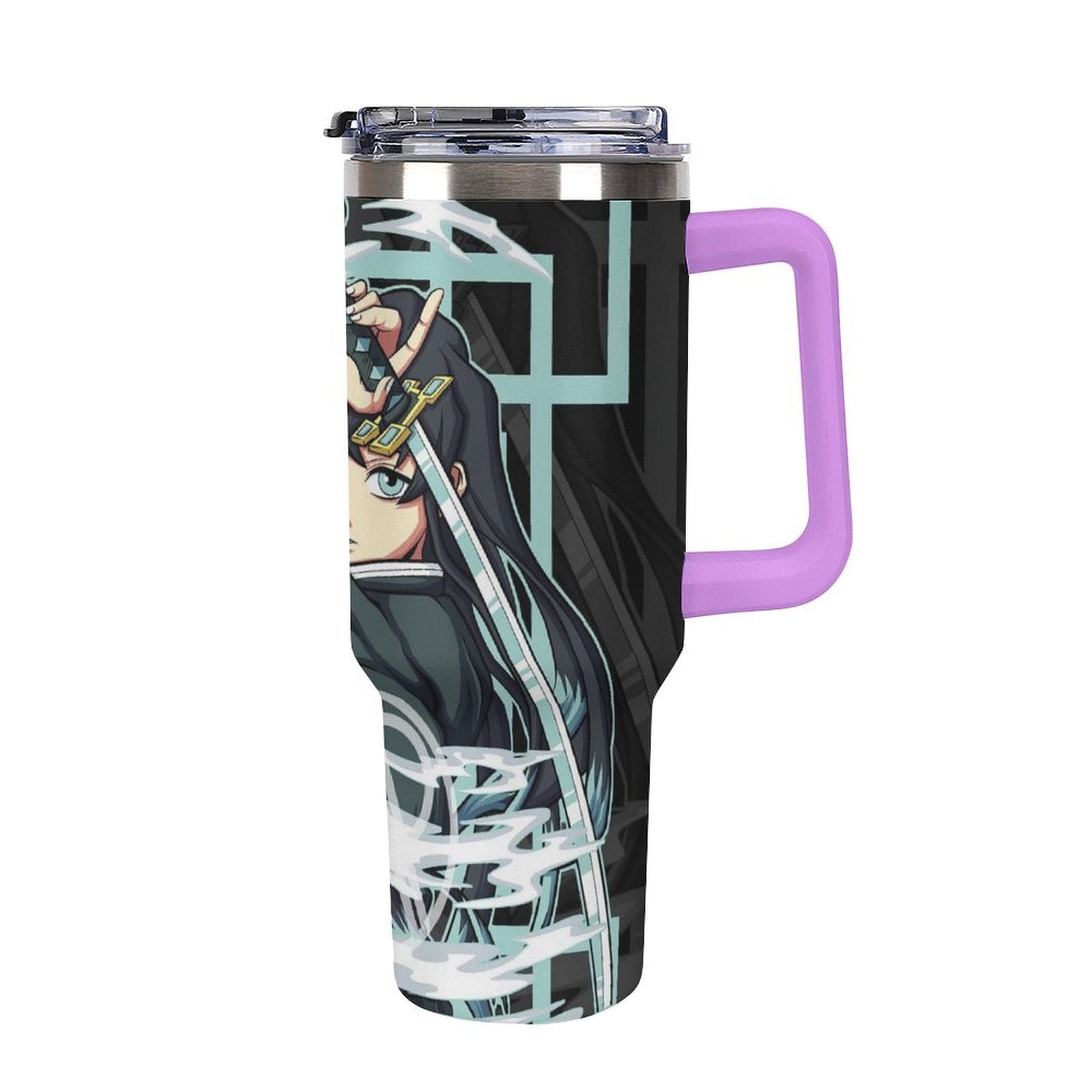 Demon Slayer Muichiro Tokito 40 Oz Water Bottle with Handle & Flip ...
