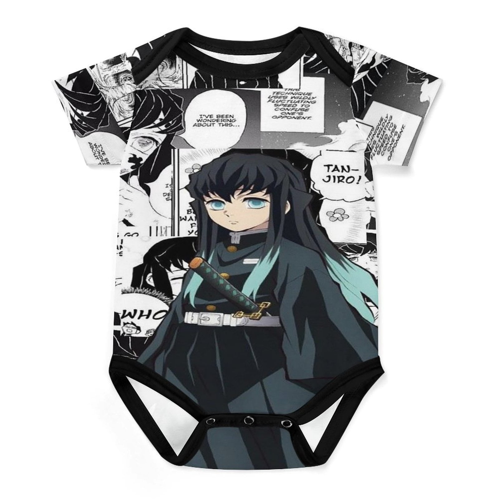 Demon Slayer Muichiro Tokito Baby Bodysuit Boy Girl Clothes Soft ...