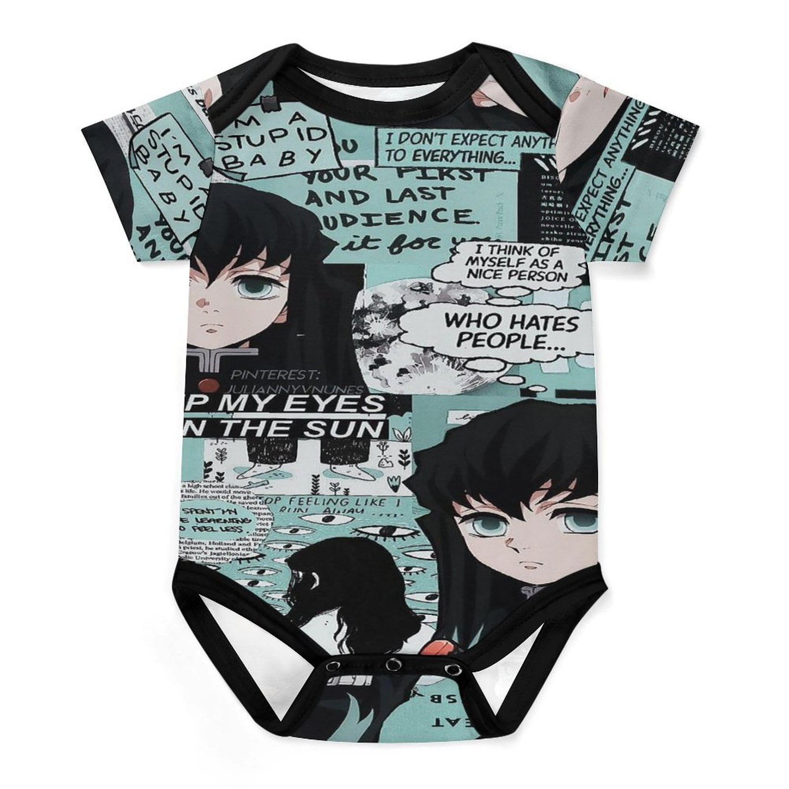 Demon Slayer Muichiro Tokito Baby Bodysuit Boy Girl Clothes Soft ...