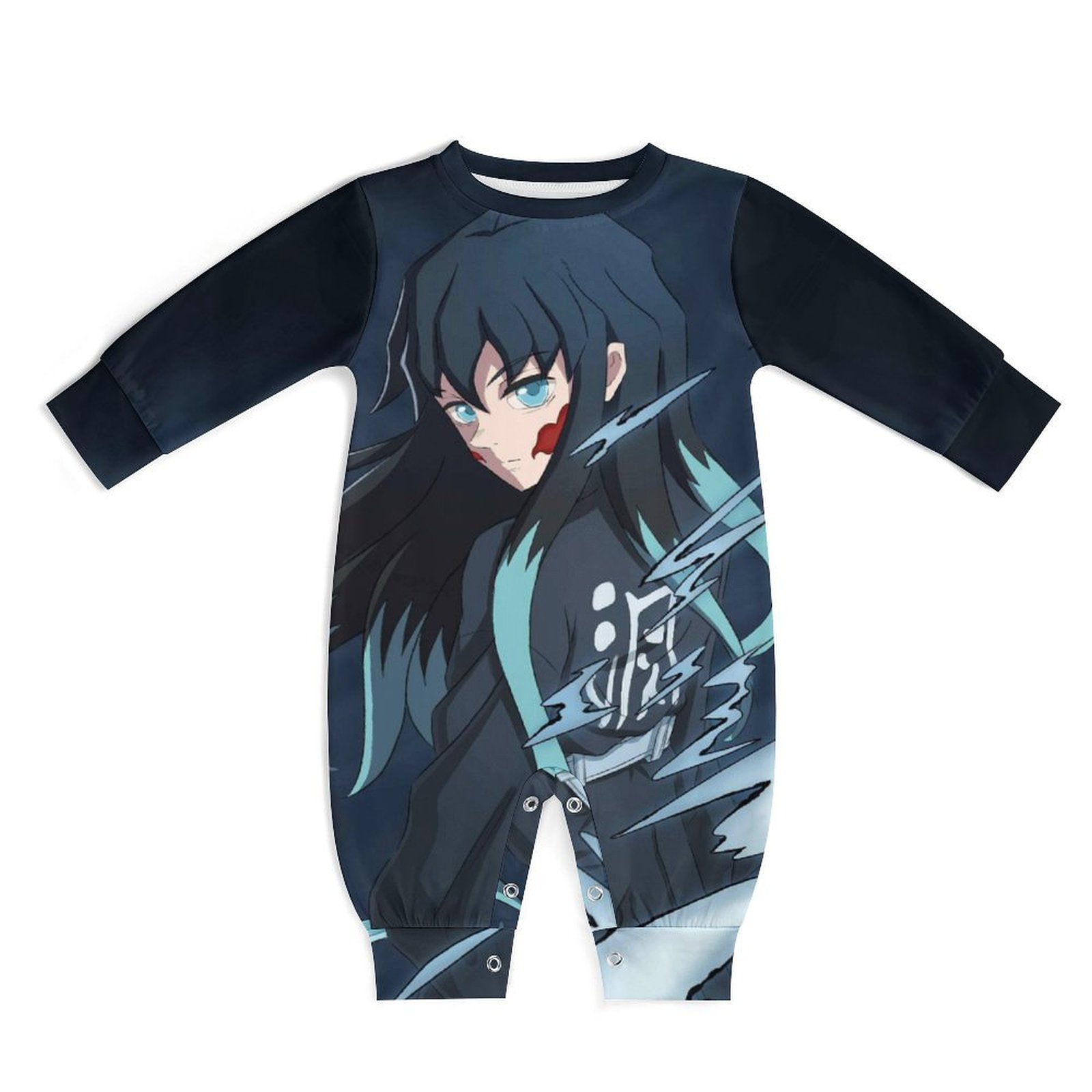 Demon Slayer Muichiro Tokito Baby Onesie Romper Footless Infant Long ...