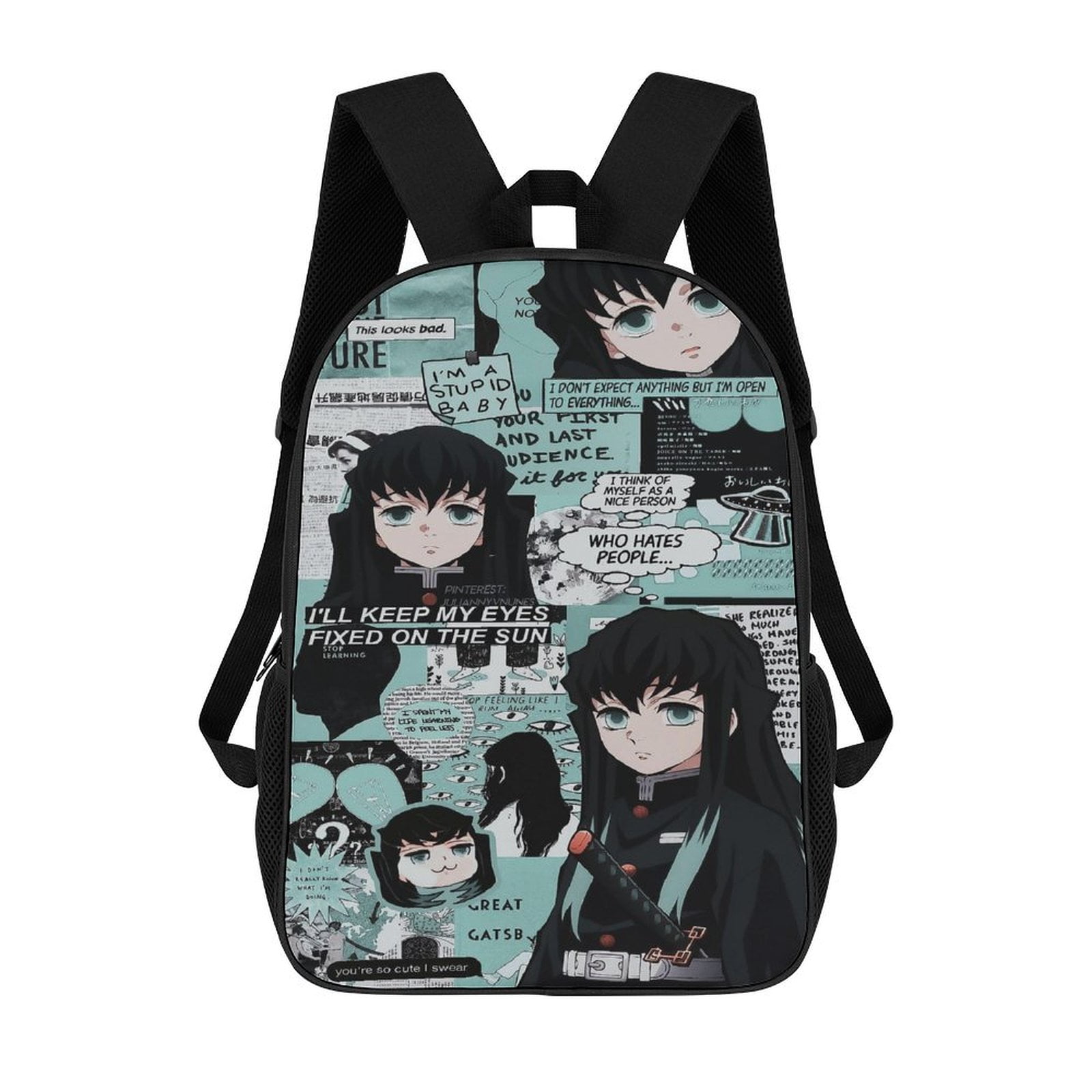 Demon Slayer Muichiro Tokito Backpack Bookbag Casual Daypack Travel ...