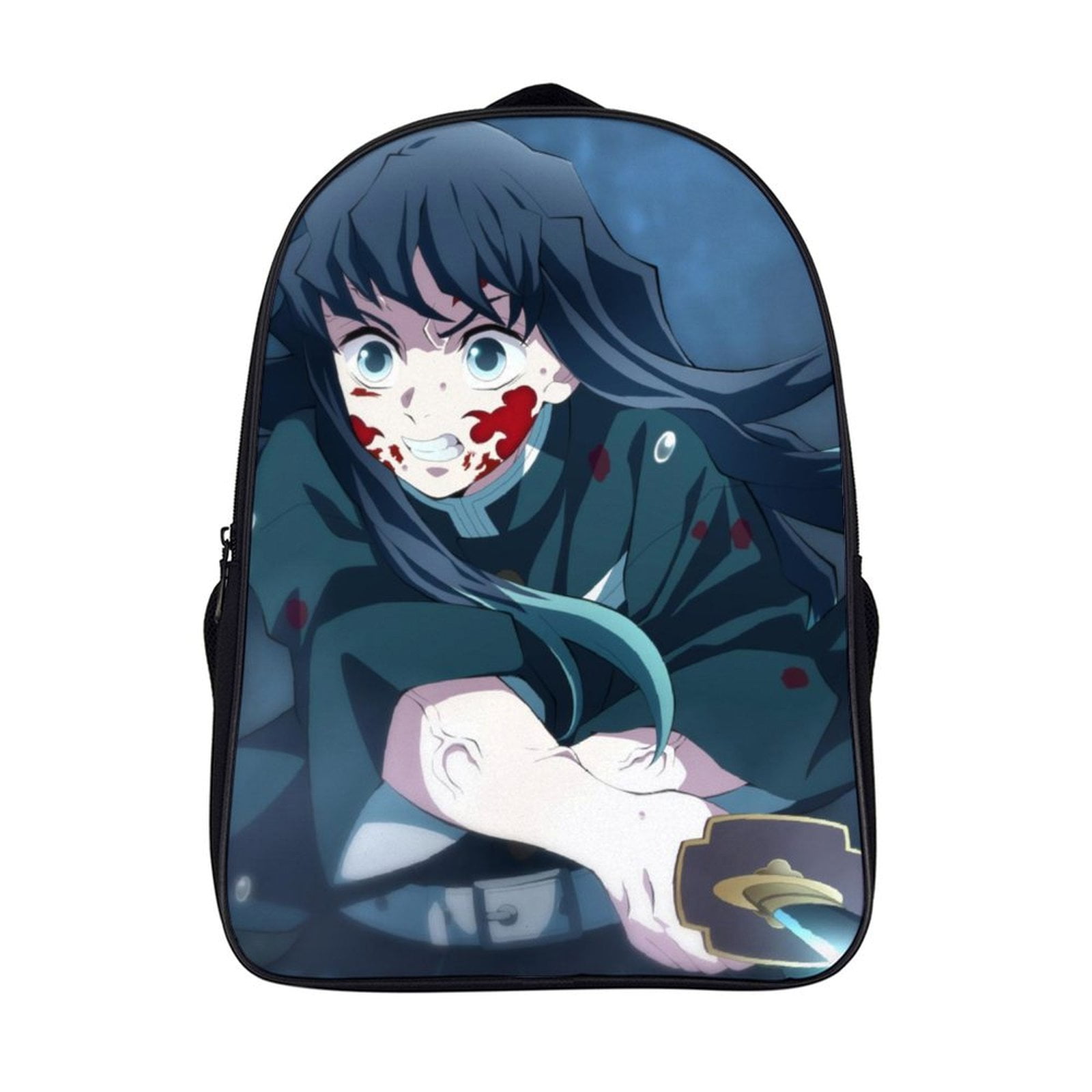 Demon Slayer Muichiro Tokito Backpacks 16 Inch Bookbag Casual Daypack ...